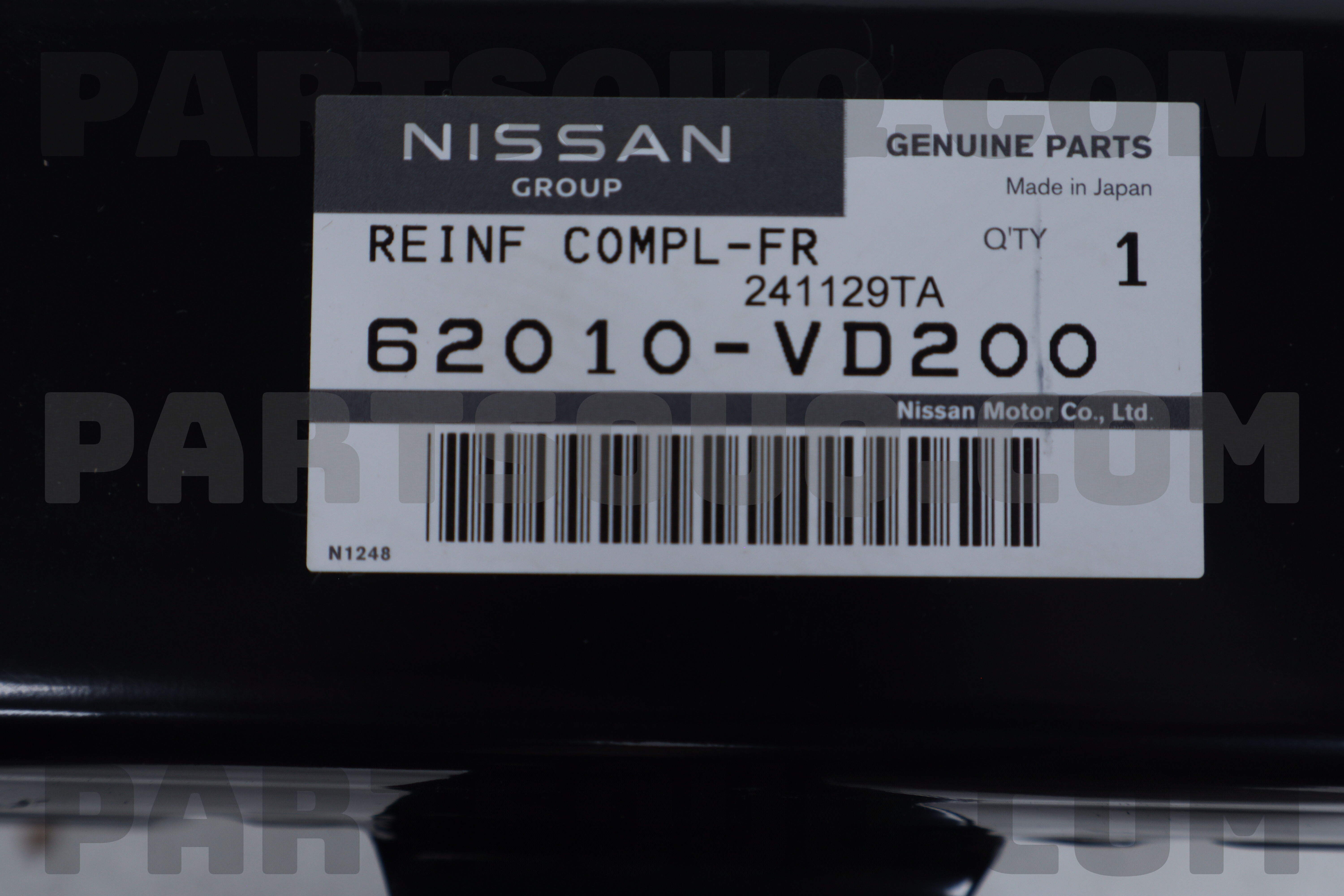 REINFORCE COMPLETE-FRONT BUMPER 62010VD200 | Nissan Parts | PartSouq
