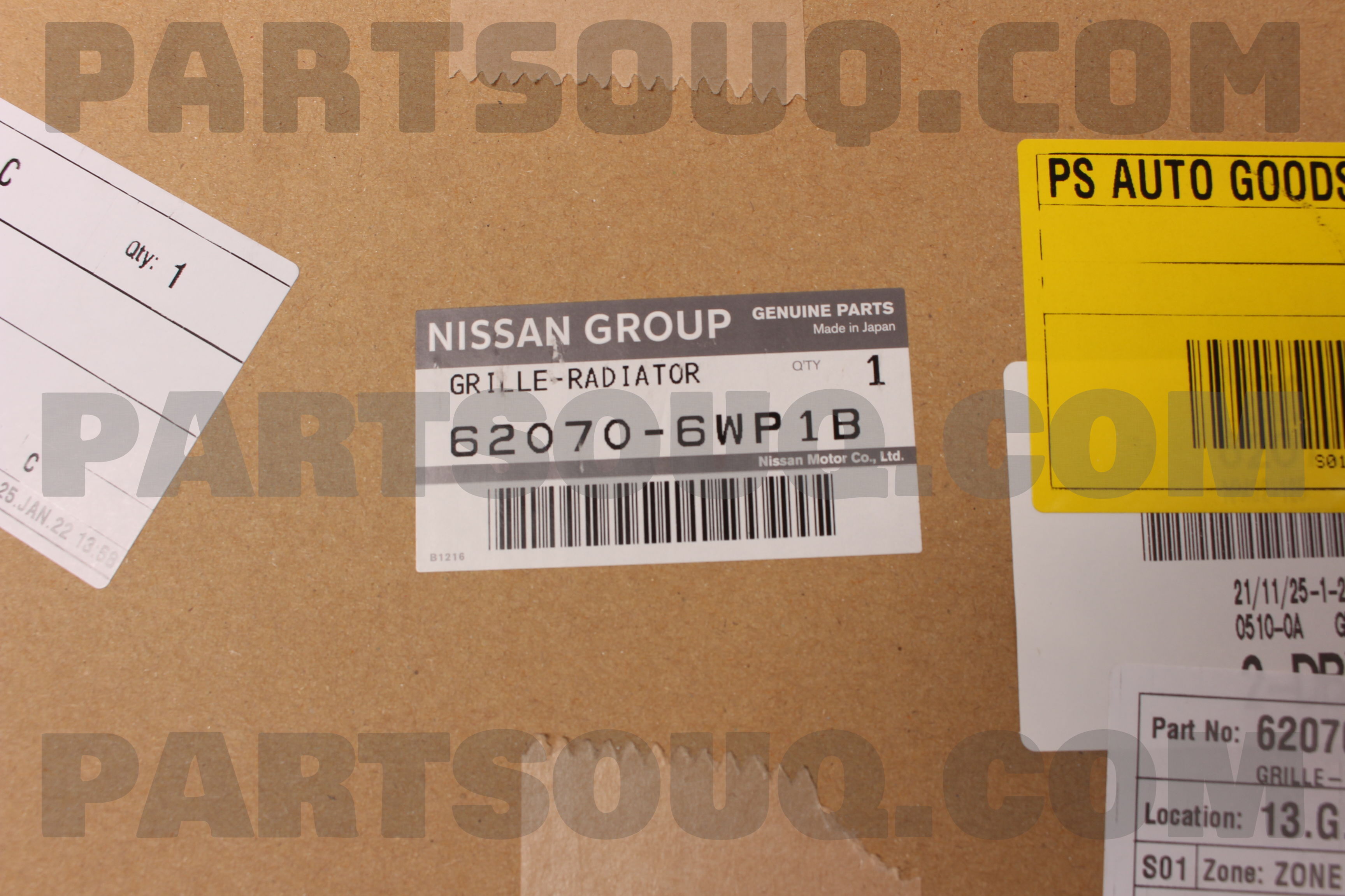 GRILLE-RADIATOR 620706WP1B | Nissan Parts | PartSouq