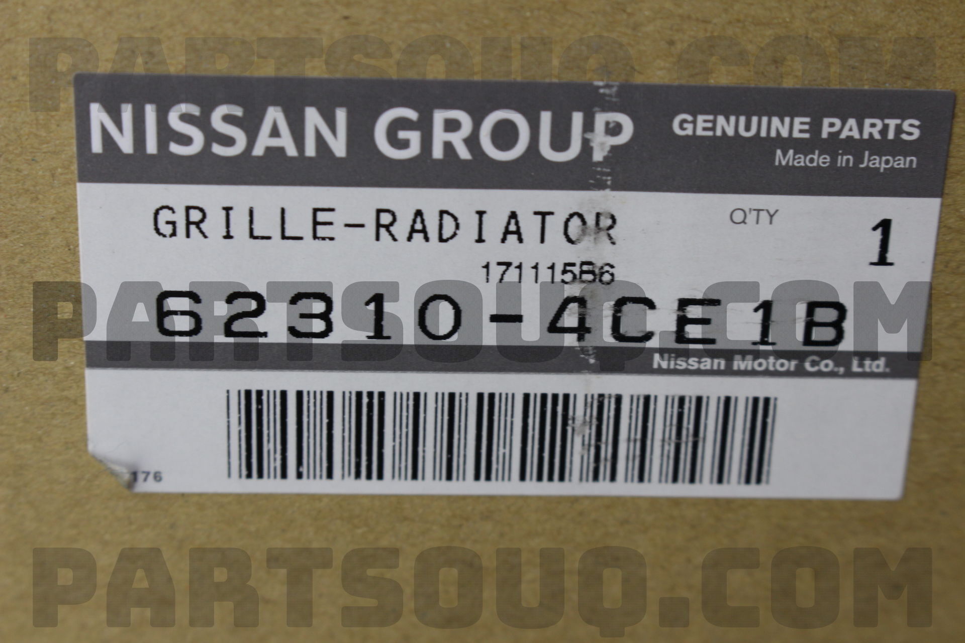 GRILLE-RAD 623104CE1B | Nissan Parts | PartSouq