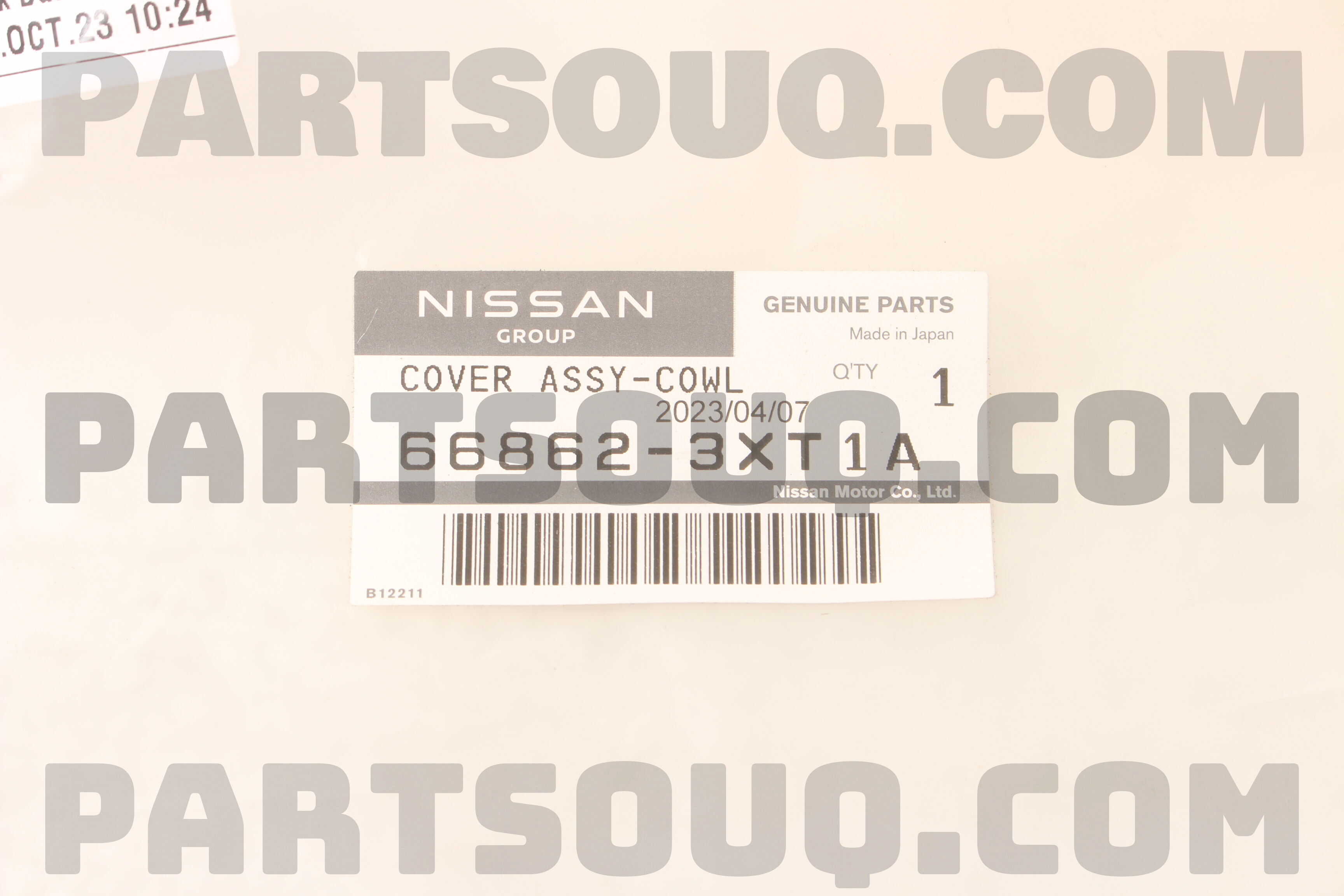 COVER ASSY-COWL 668623XT1A | Nissan Parts | PartSouq