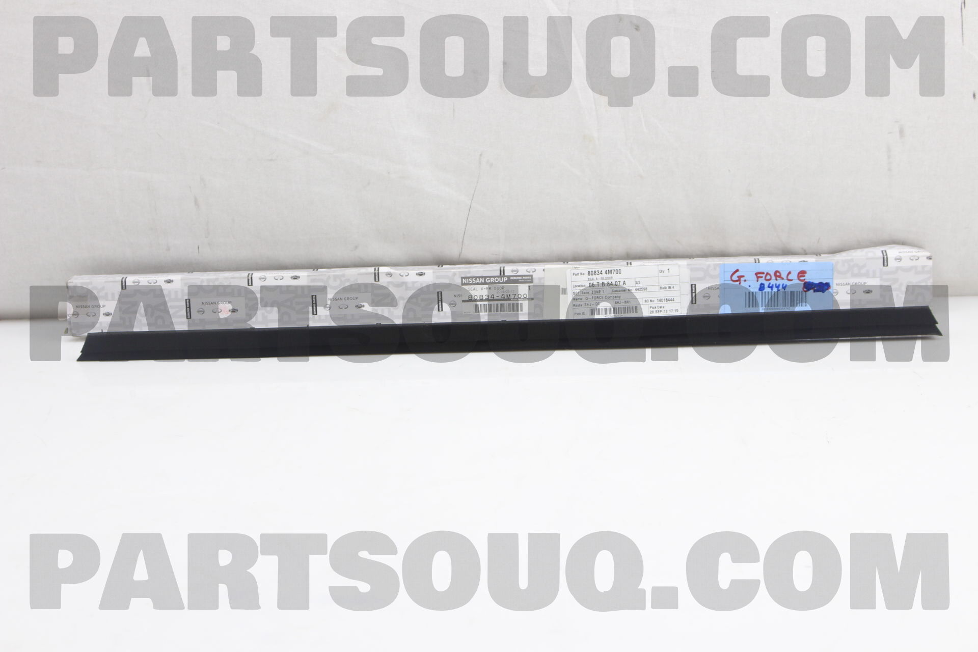 SEAL ASSY-FRONT DOOR INSIDE RH 808344M700 | Nissan Parts | PartSouq
