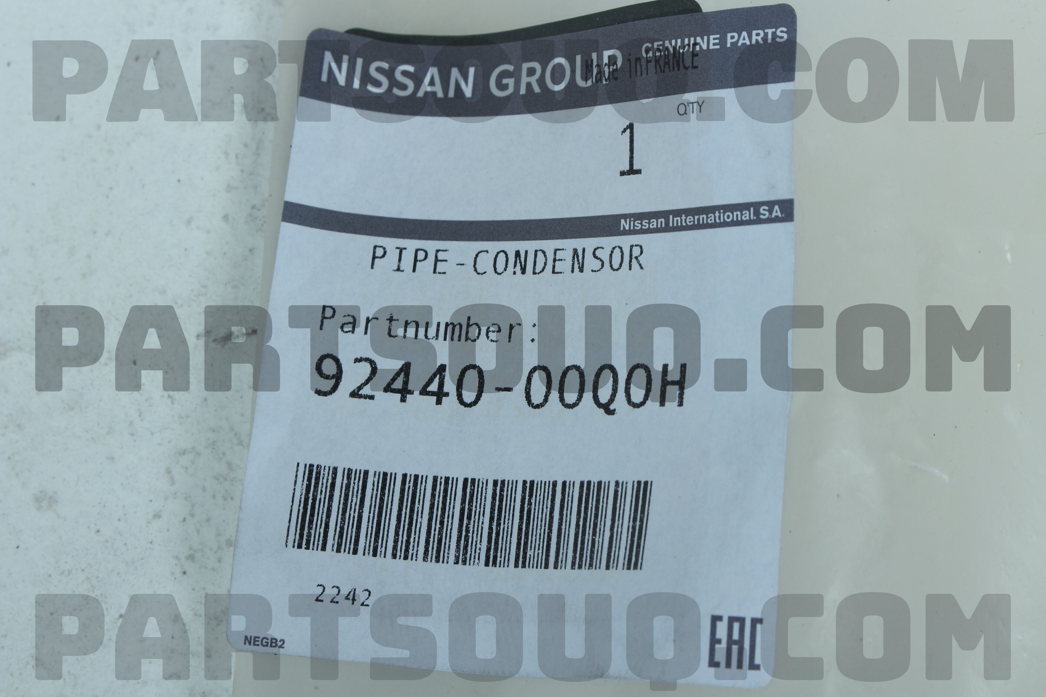 PIPE-CONDENSOR 9244000Q0H | Nissan Parts | PartSouq