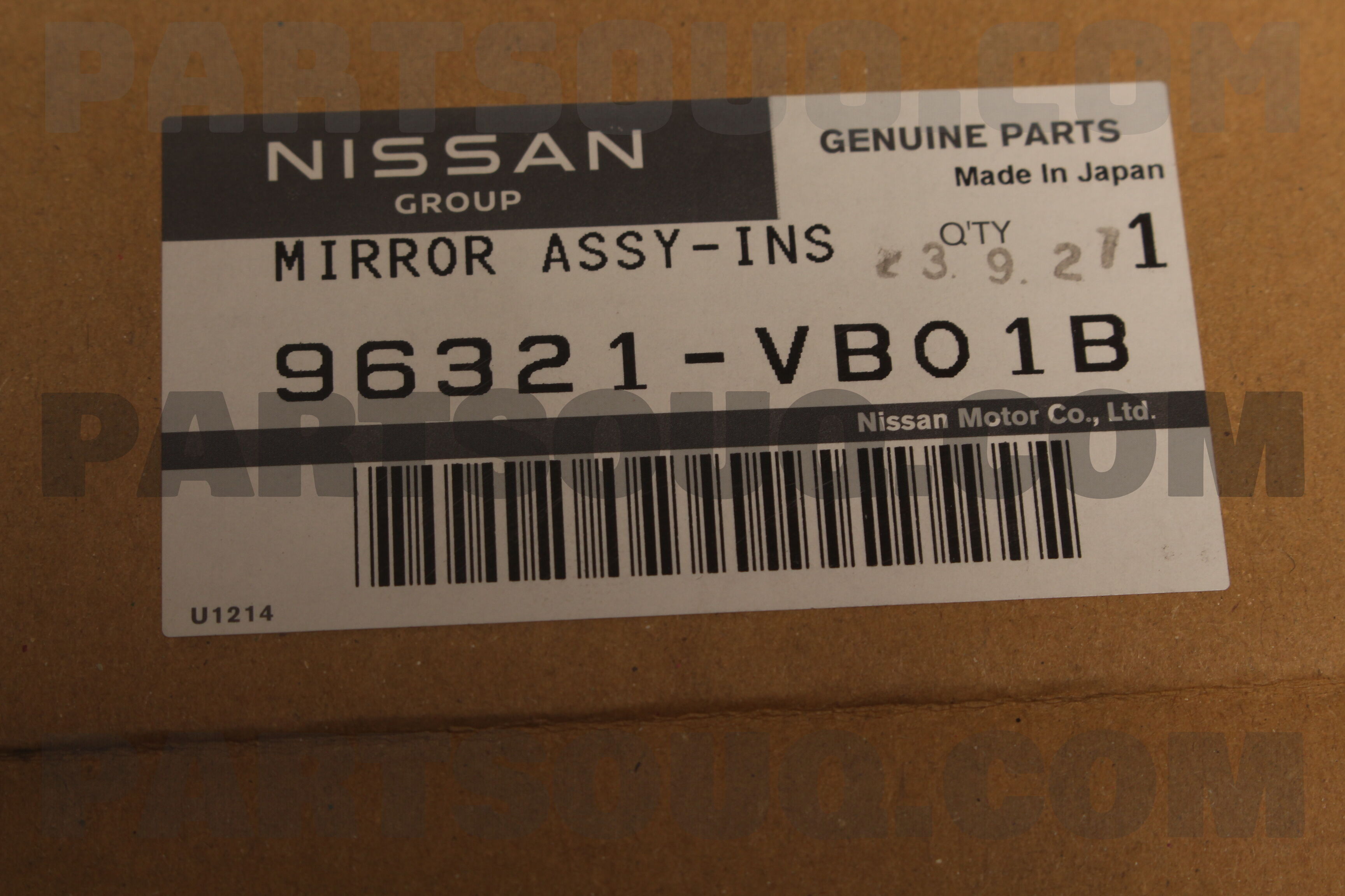MIRROR ASSY-INSIDE 96321VB011 | Nissan Parts | PartSouq