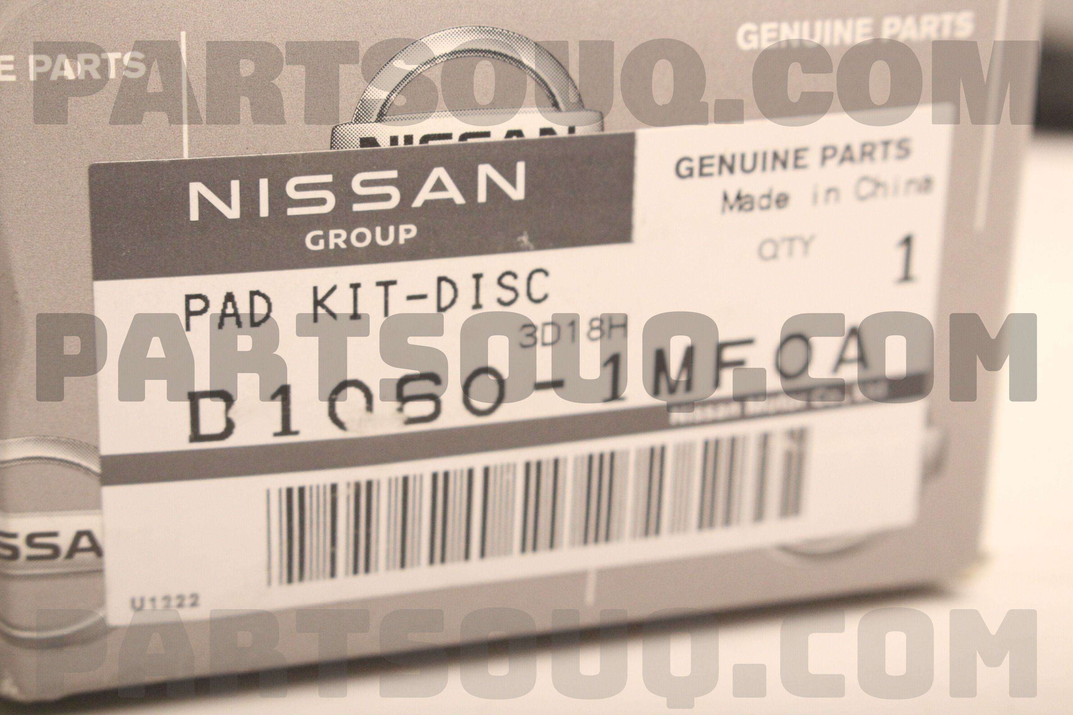 PAD KIT-DISC BRAKE D10601MF0A | Nissan Parts | PartSouq