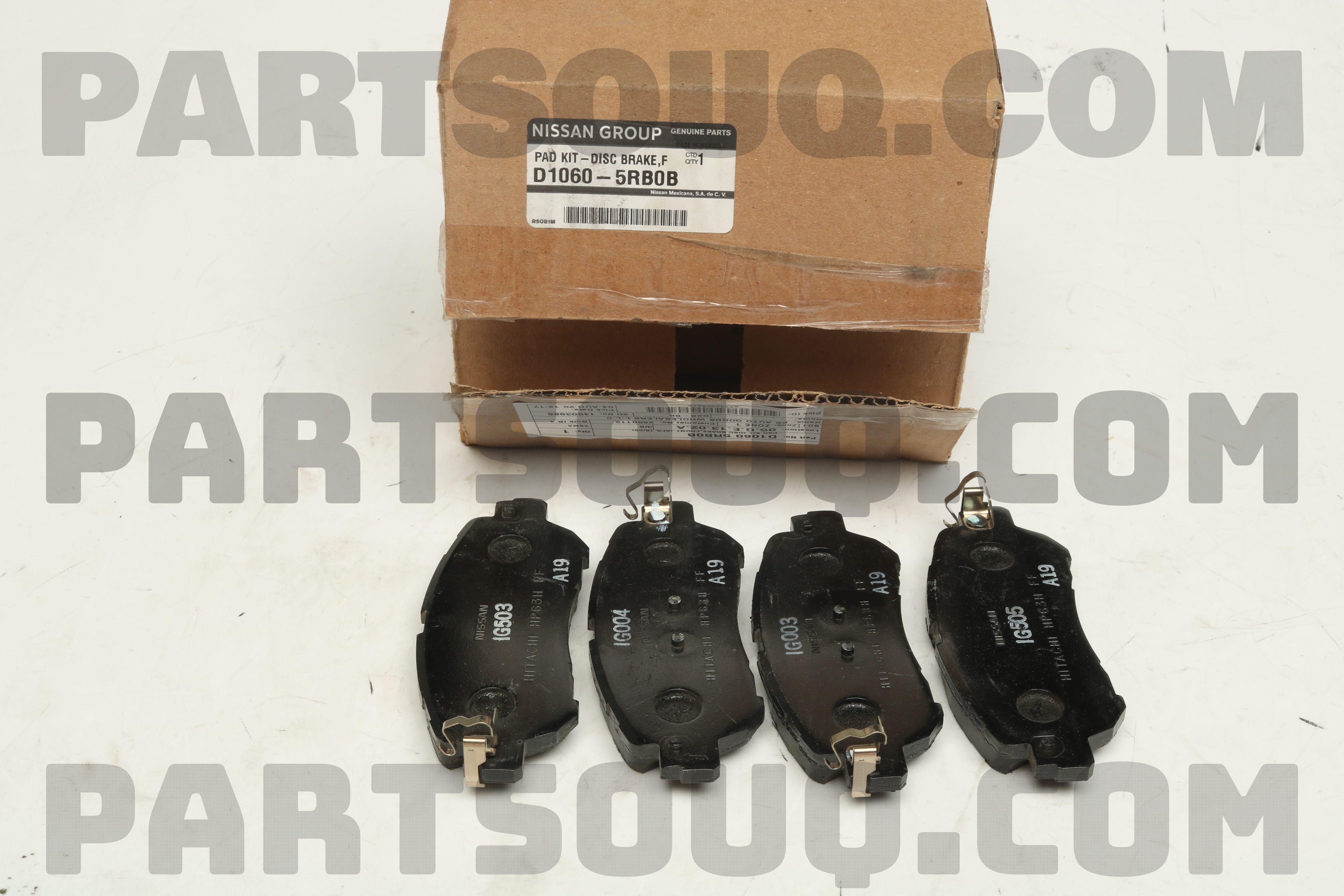 PAD KIT DISC BRAKE,FRONT (AFS 18/06) D10605RB0B | Nissan Parts | PartSouq
