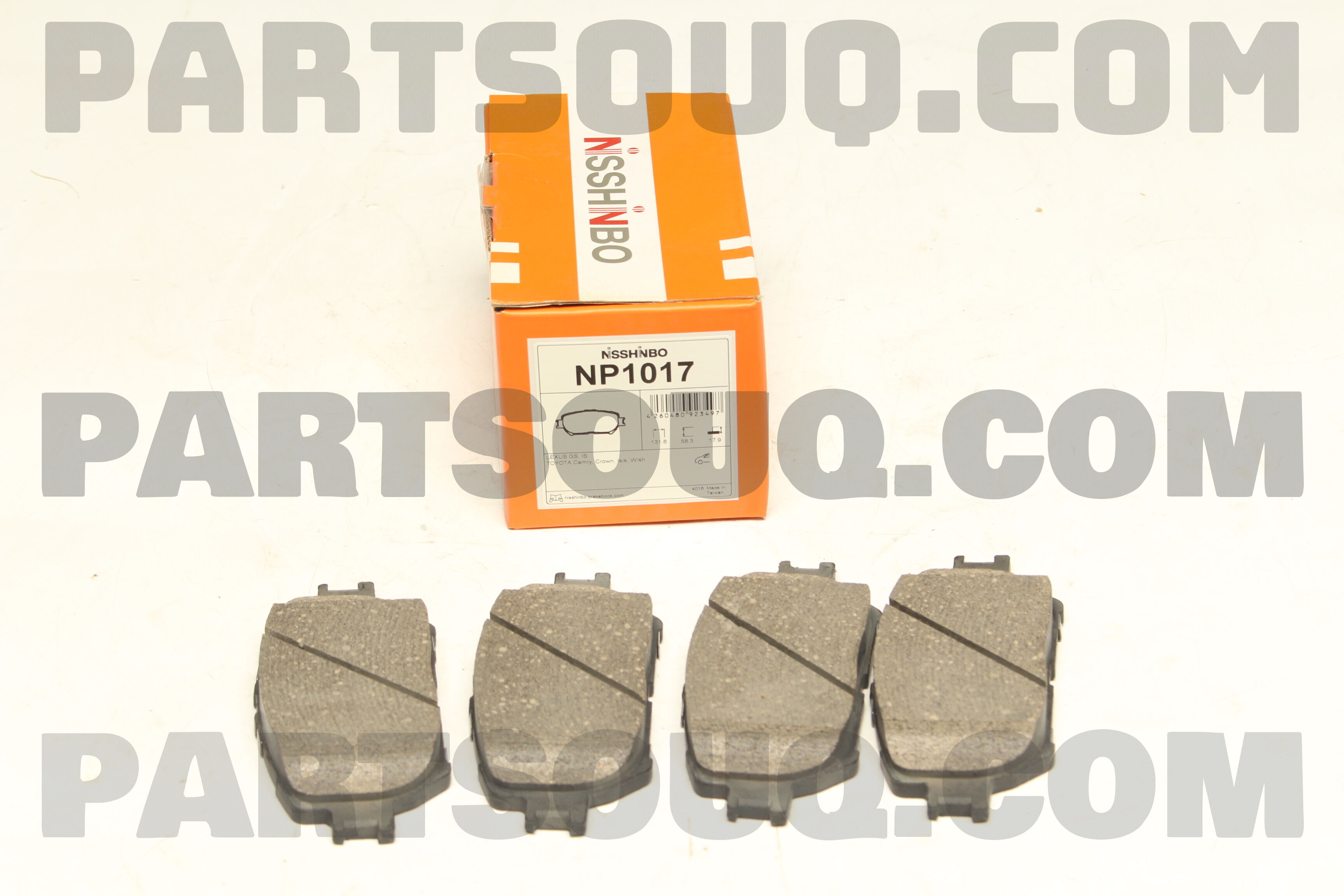 BRAKE PAD NP1017 | Nisshinbo Parts | PartSouq