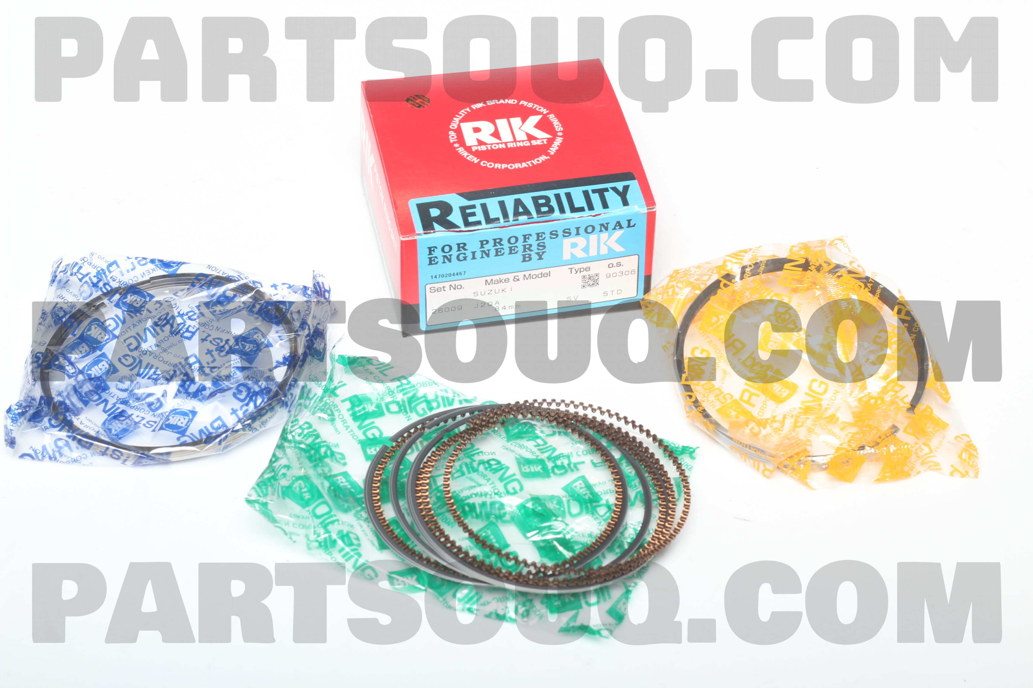 RING SET,PISTON,STD 1214065J00 | Suzuki Parts | PartSouq