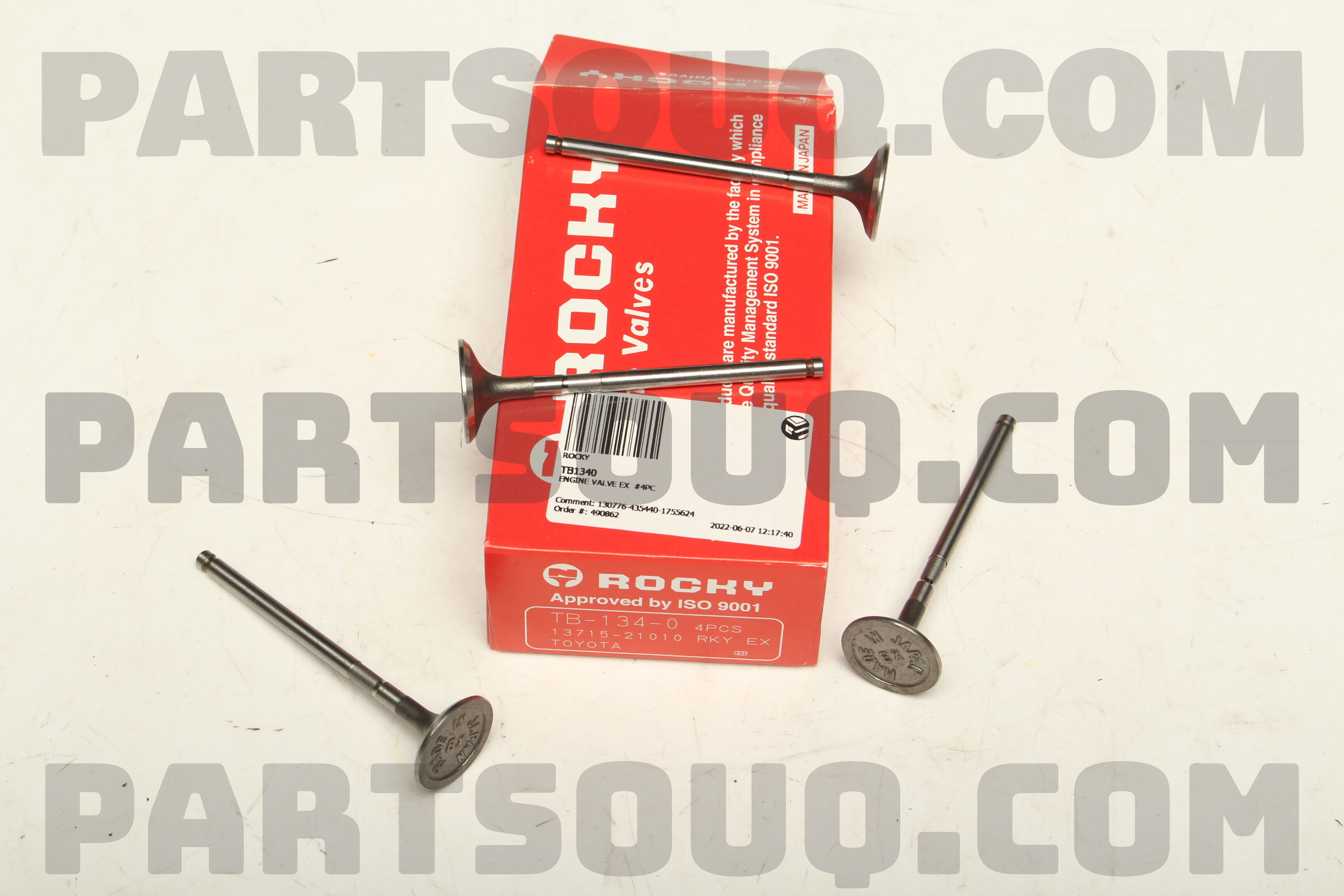 EX ENGINE VALVE TO 1NZ /13715-21010 DOKURO 1371521010 | Dokuro Parts ...