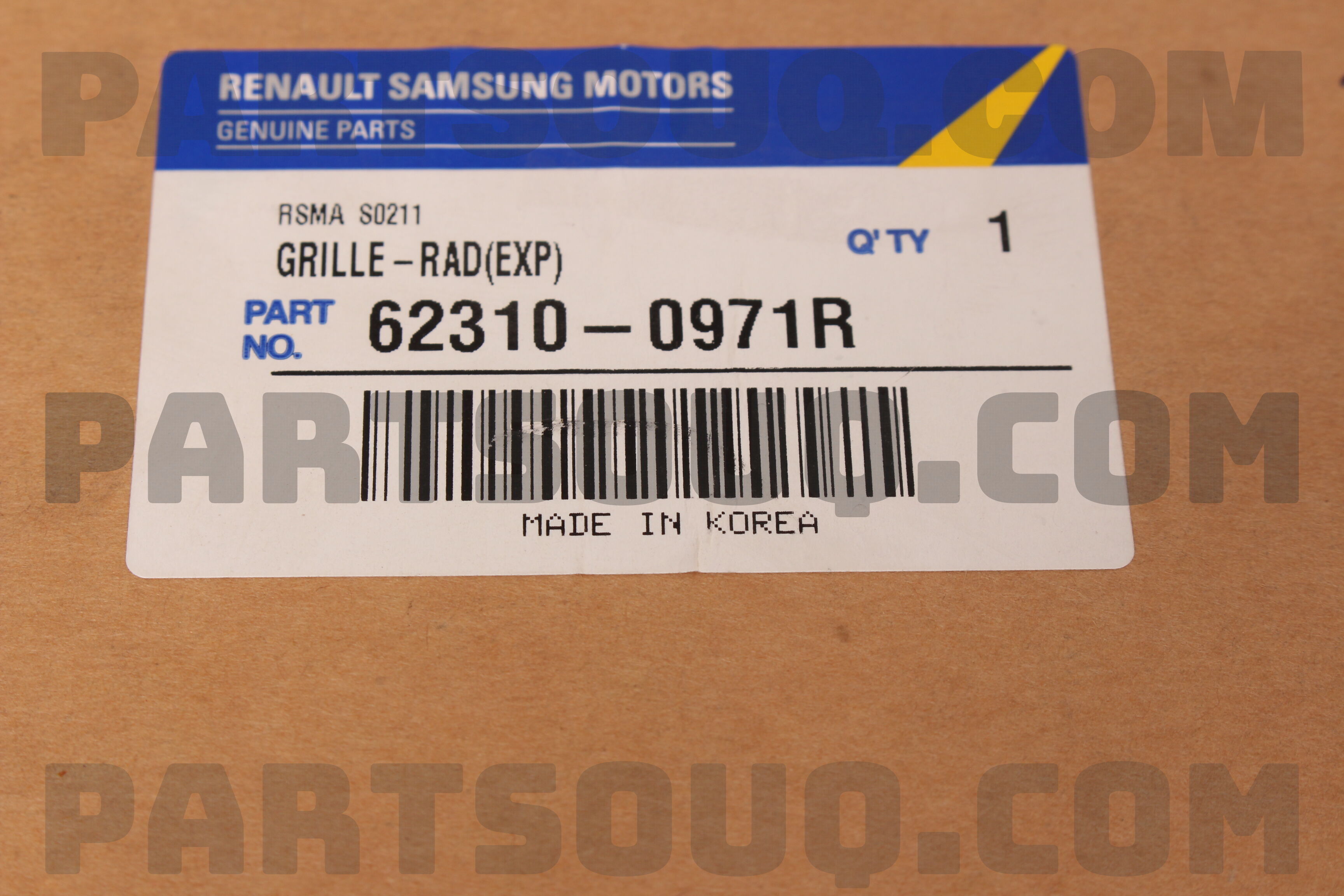 GRILLE-RAD 623100971R | Renault Parts | PartSouq