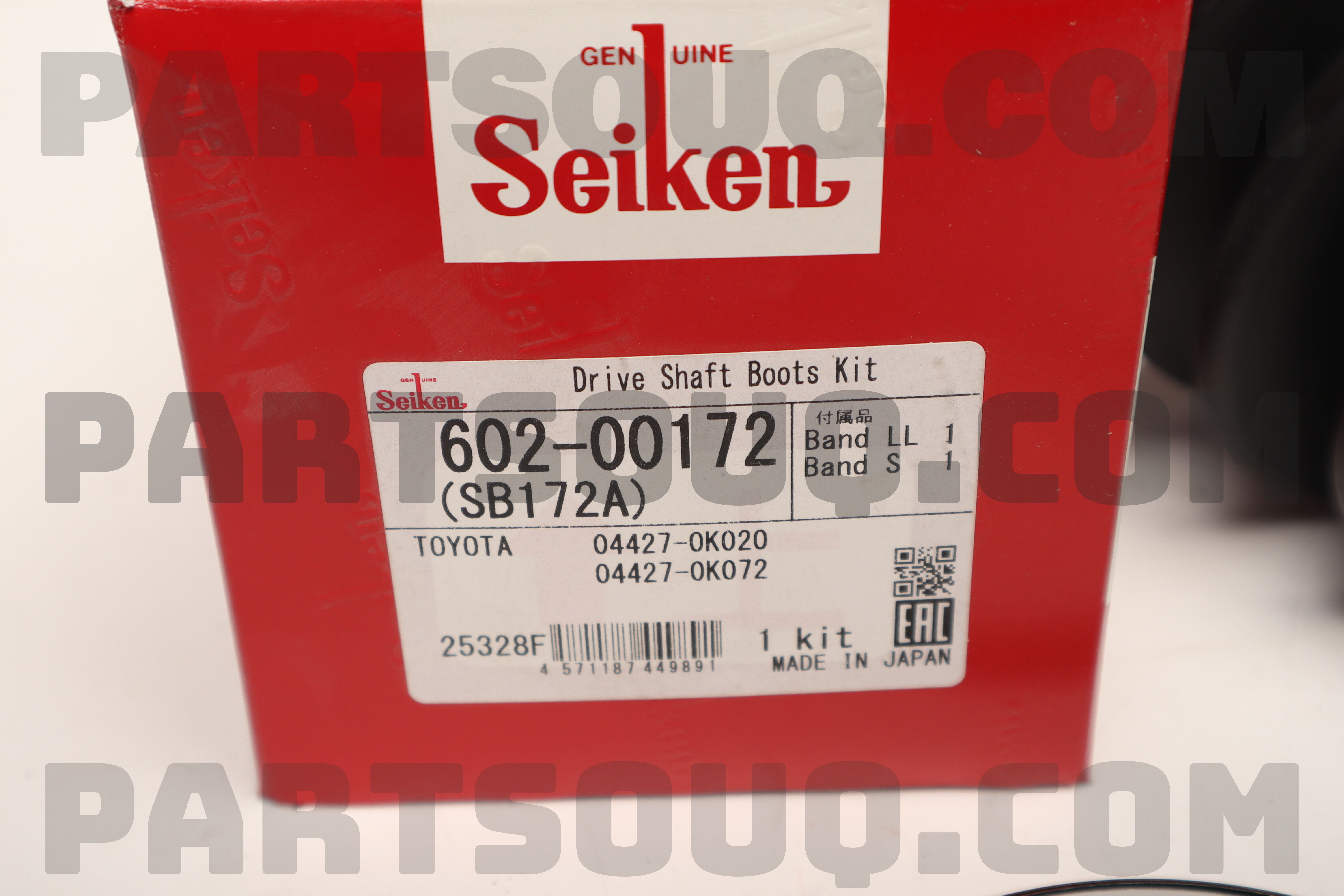 DRIVE SHAFT BOOT - (602-00172) - (SB172A) 044270K020 | SEIKEN Parts ...