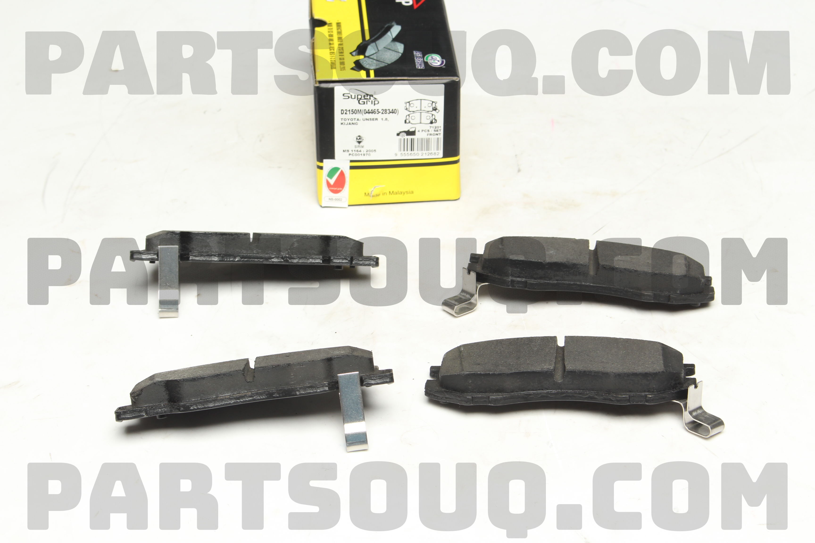 A469WKM BRAKE PAD FRT D2150M | SUPERGRIP Parts | PartSouq