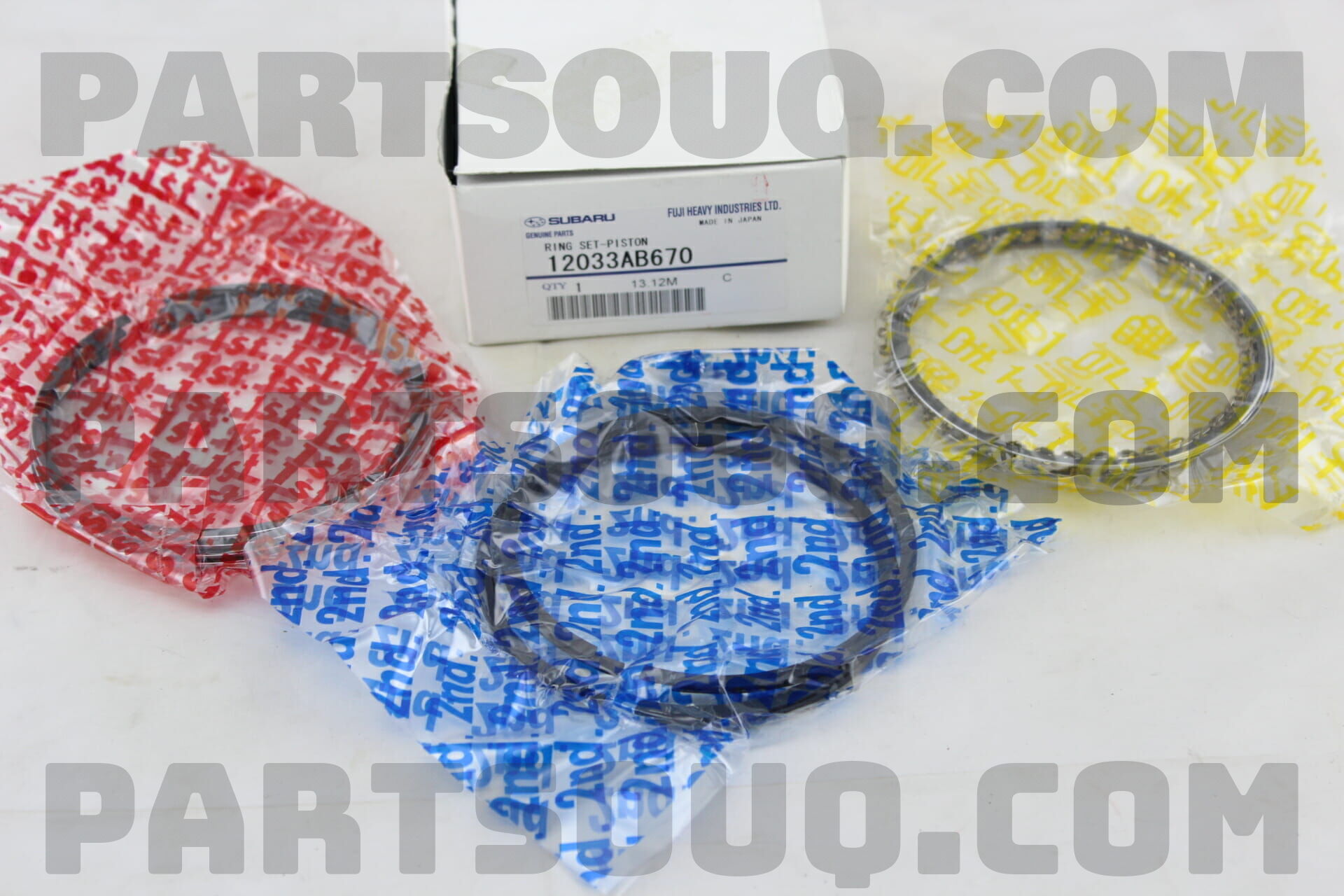 RING SET-PISTON 12033AB670 | Subaru Parts | PartSouq