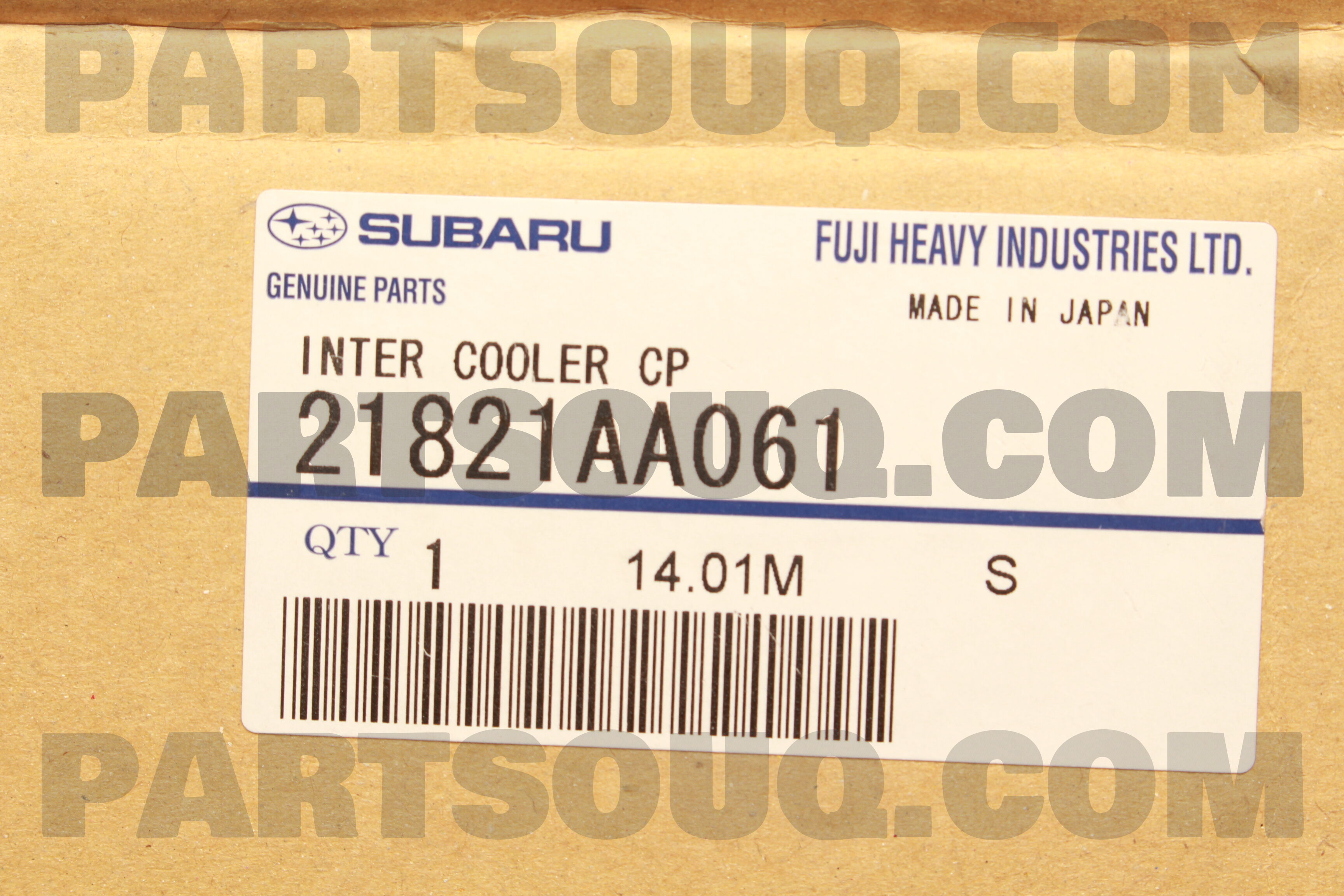 INTER COOLER CP 21821AA061 | Subaru Parts | PartSouq
