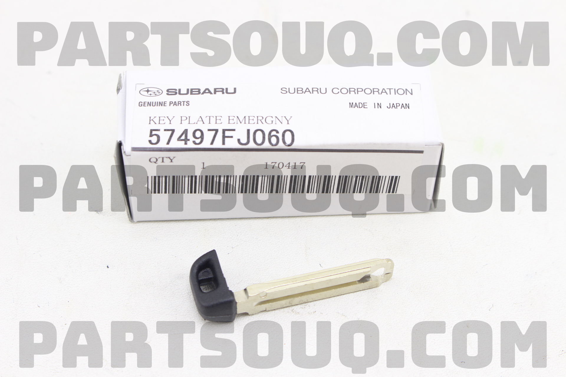 KEY PLATE EMERGNY 57497FJ060 | Subaru Parts | PartSouq