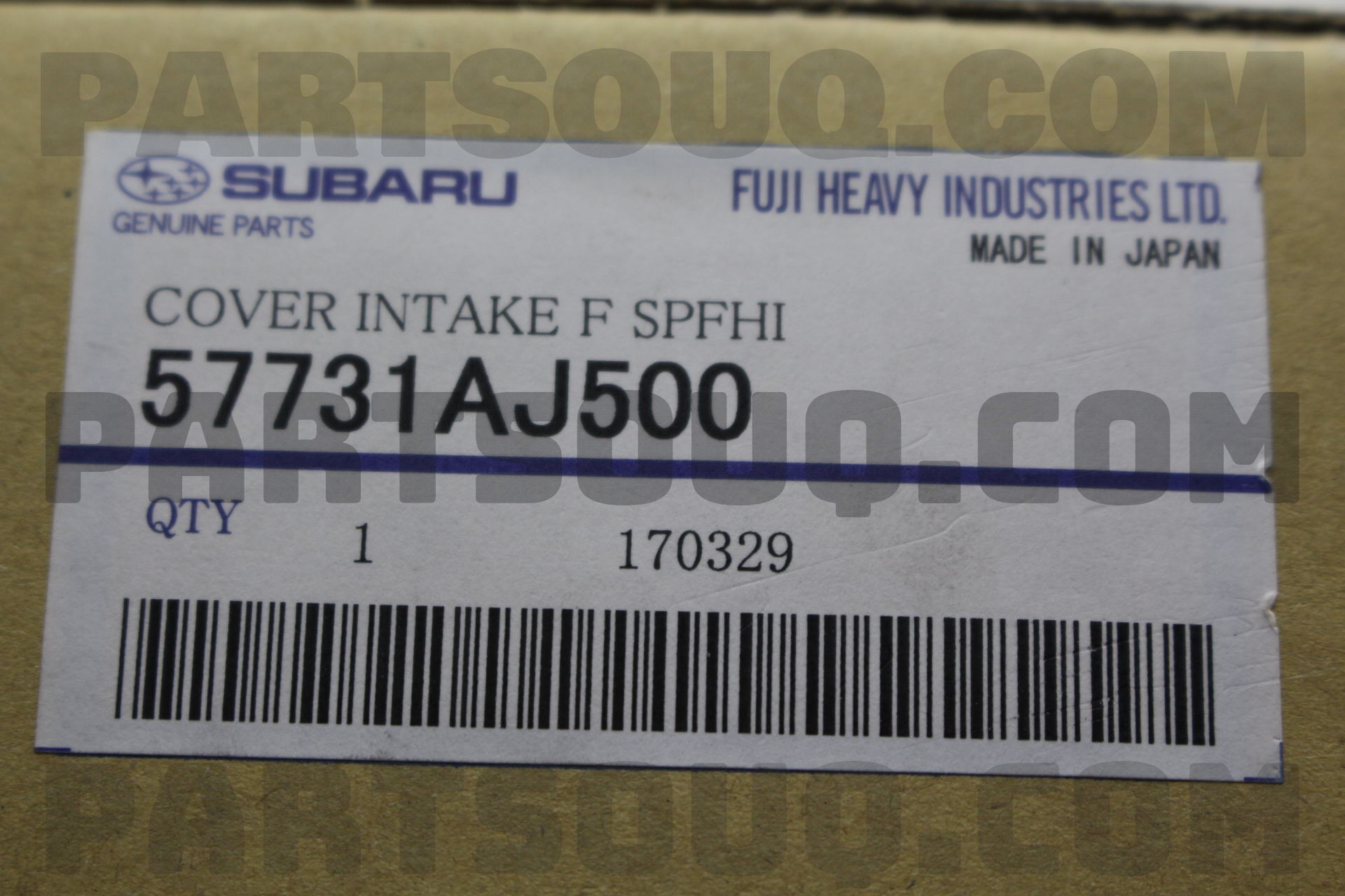 COVER INTAKE F SPFHI 57731AJ500 | Subaru Parts | PartSouq