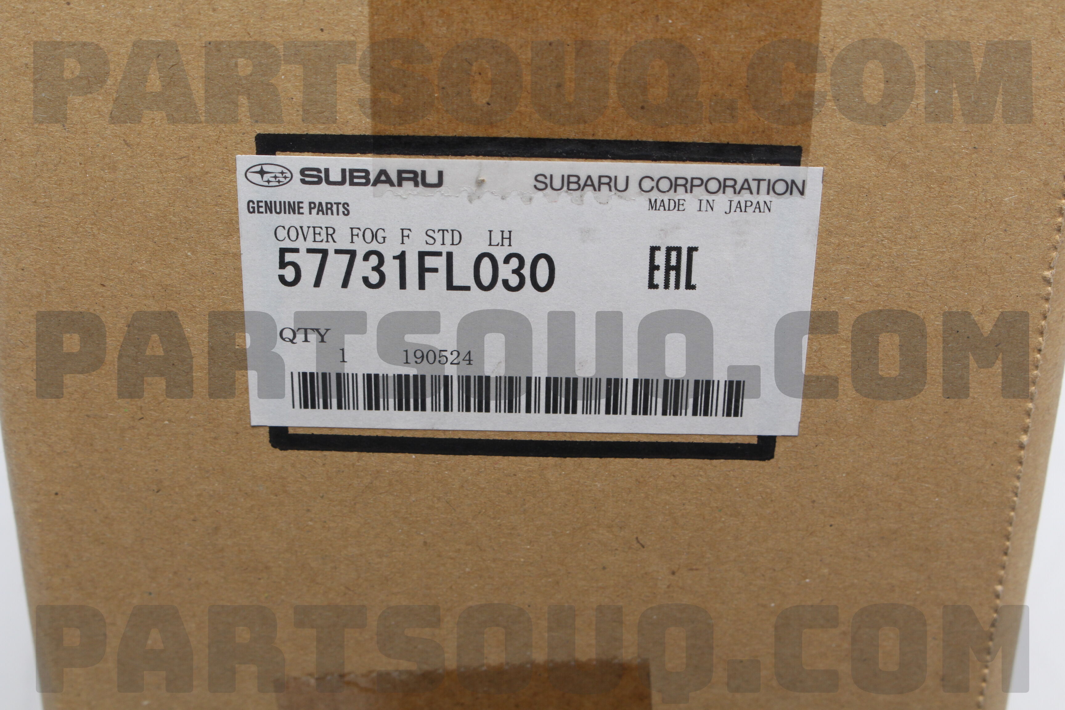 COVER FOG F STD LH 57731FL030 | Subaru Parts | PartSouq