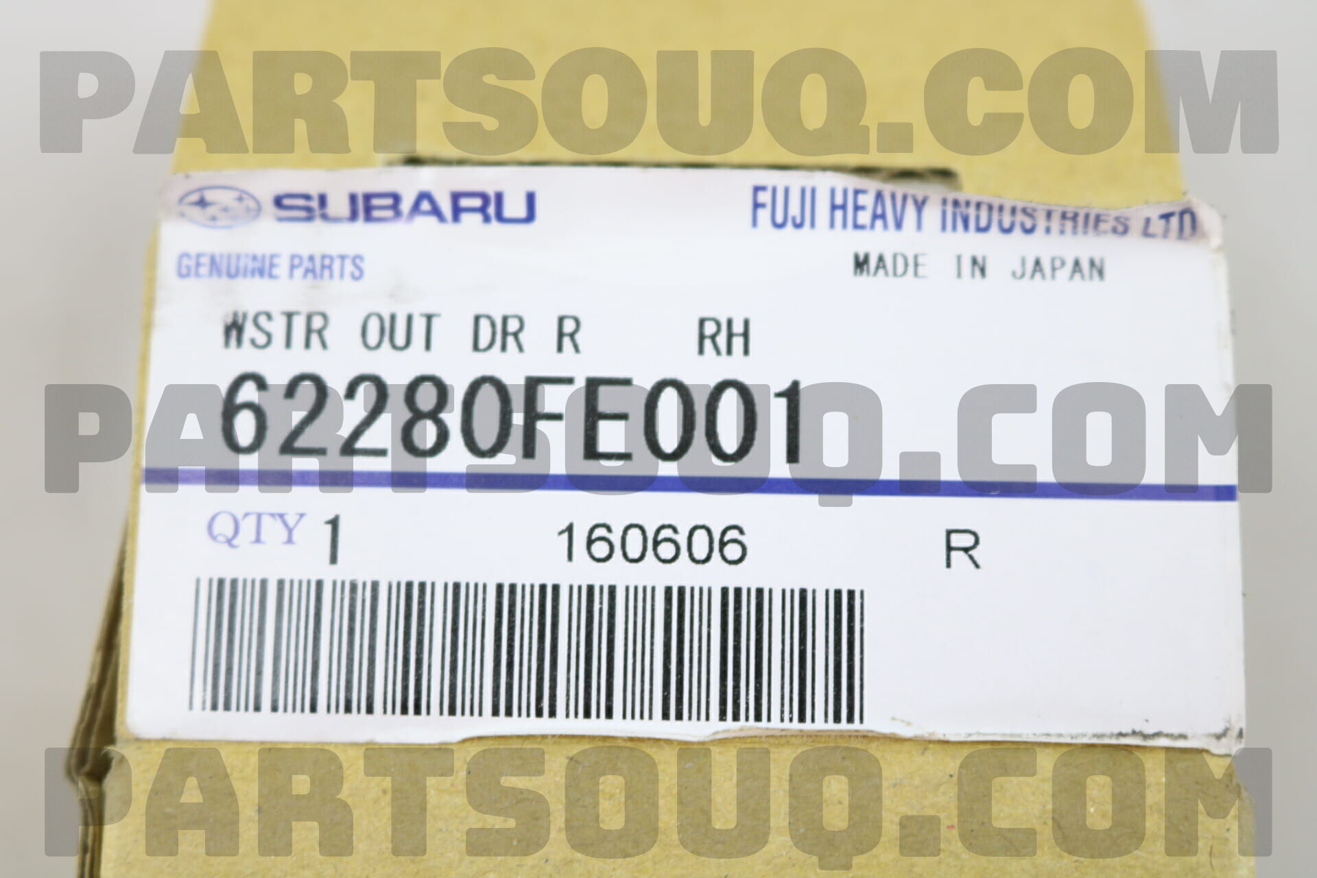 WSTR OUT DR R RH 62280FE001 | Subaru Parts | PartSouq