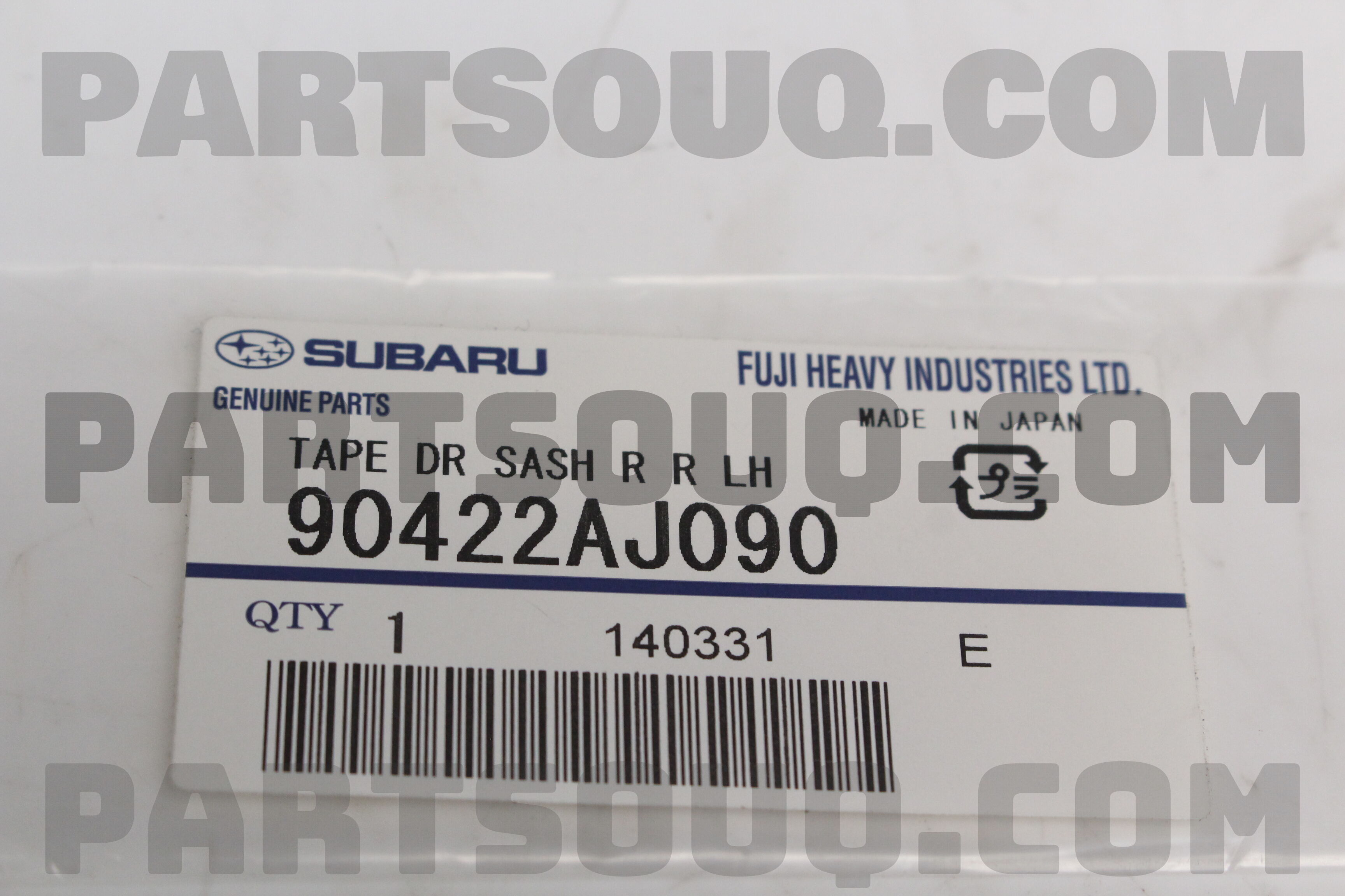 TAPE DR SASH R R LH 90422AJ091 | Subaru Parts | PartSouq