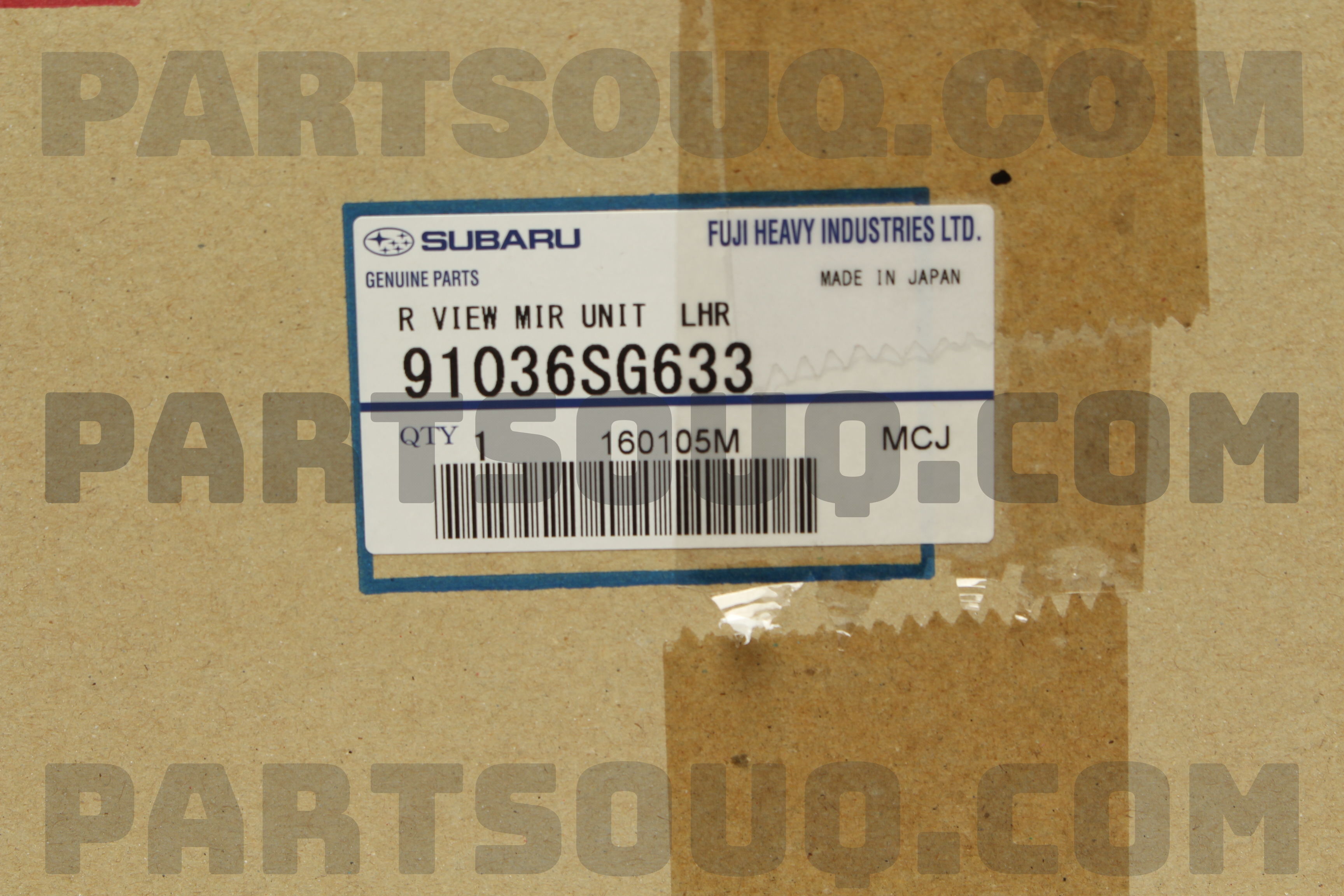 DOOR MIRROR UNIT-RIGHT 91036SG631 | Subaru Parts | PartSouq