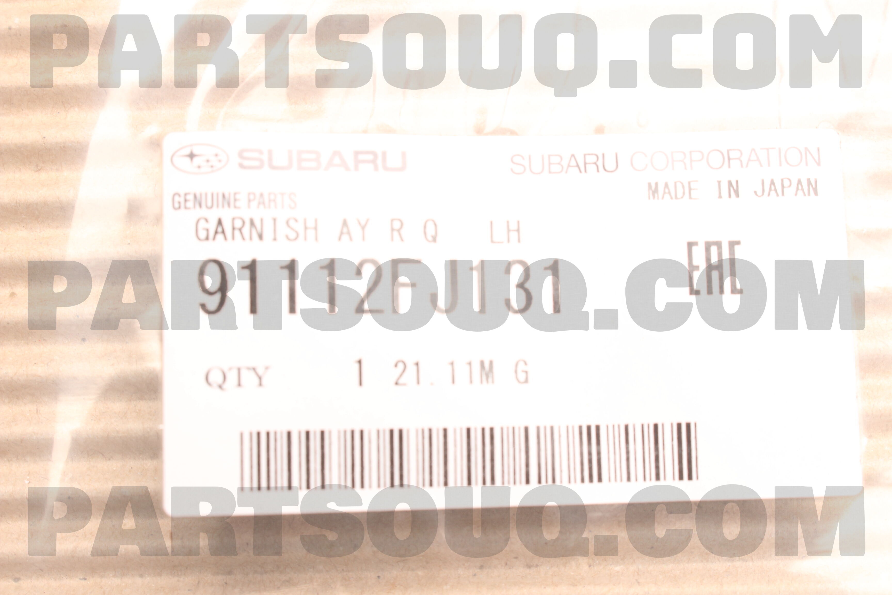 GARNISH AY R Q LH 91112FJ130 | Subaru Parts | PartSouq