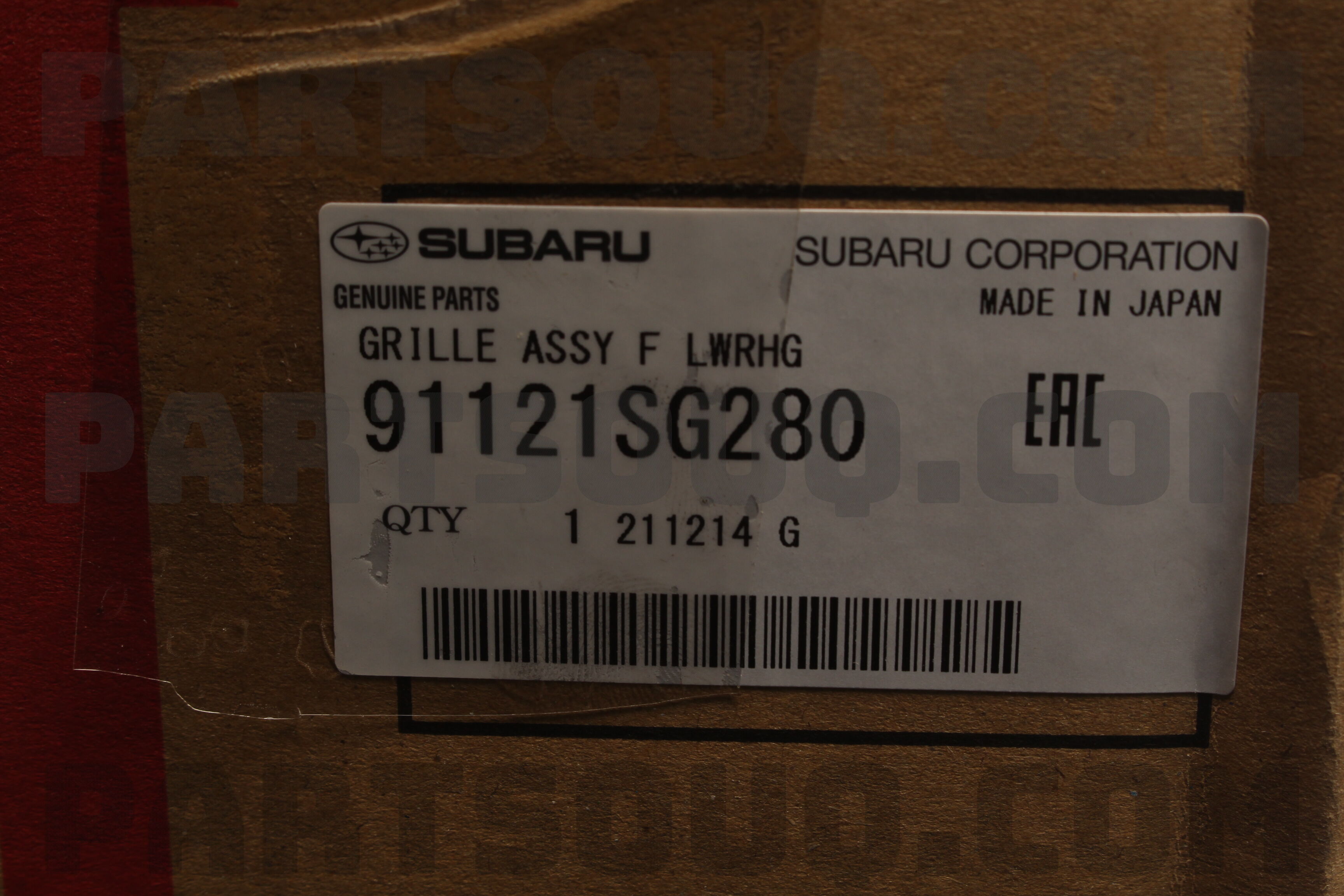 GRILLE ASSY F LWRHG 91121SG280 | Subaru Parts | PartSouq