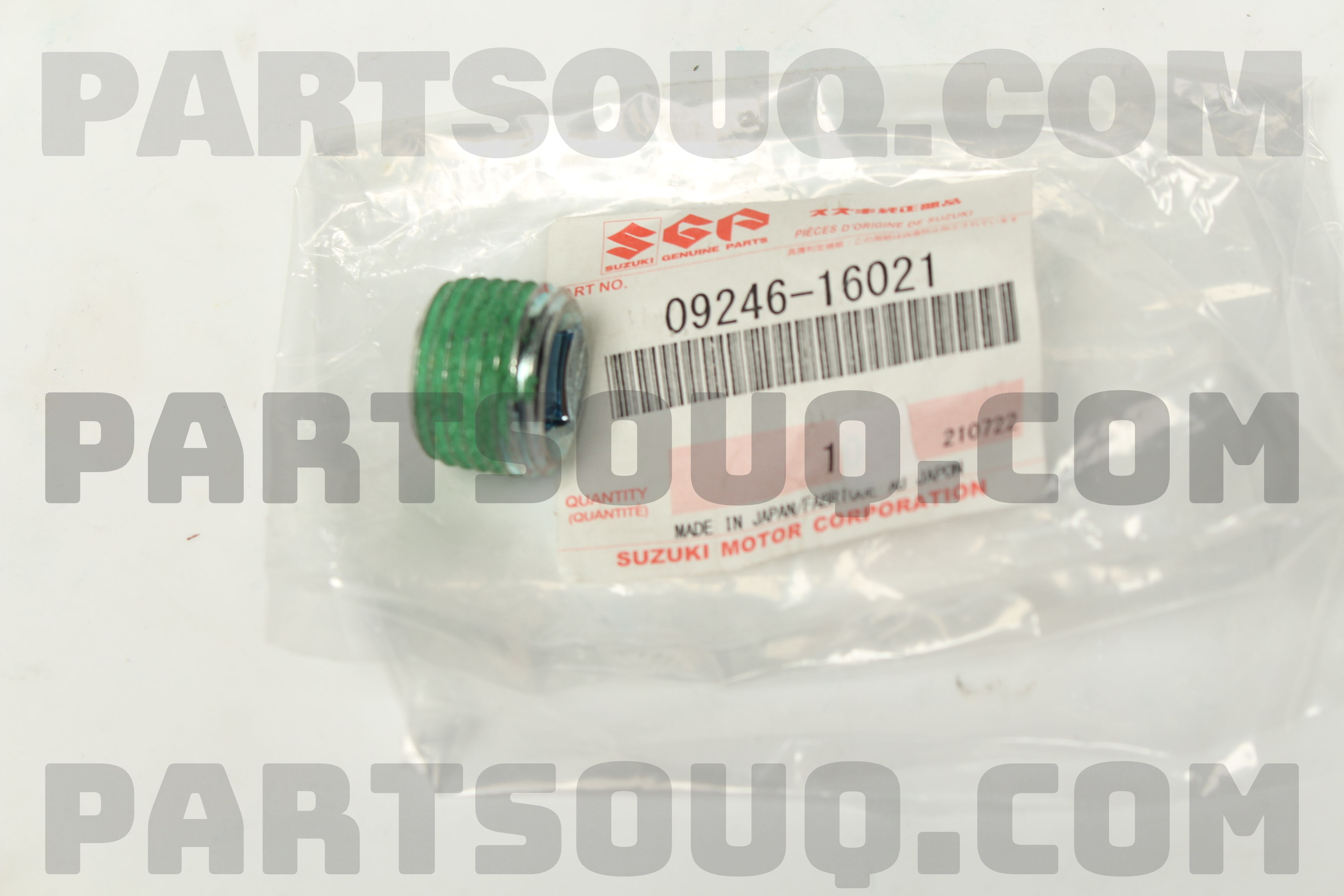 PLUG,T M OIL DRAIN 0924616021 | Suzuki Parts | PartSouq