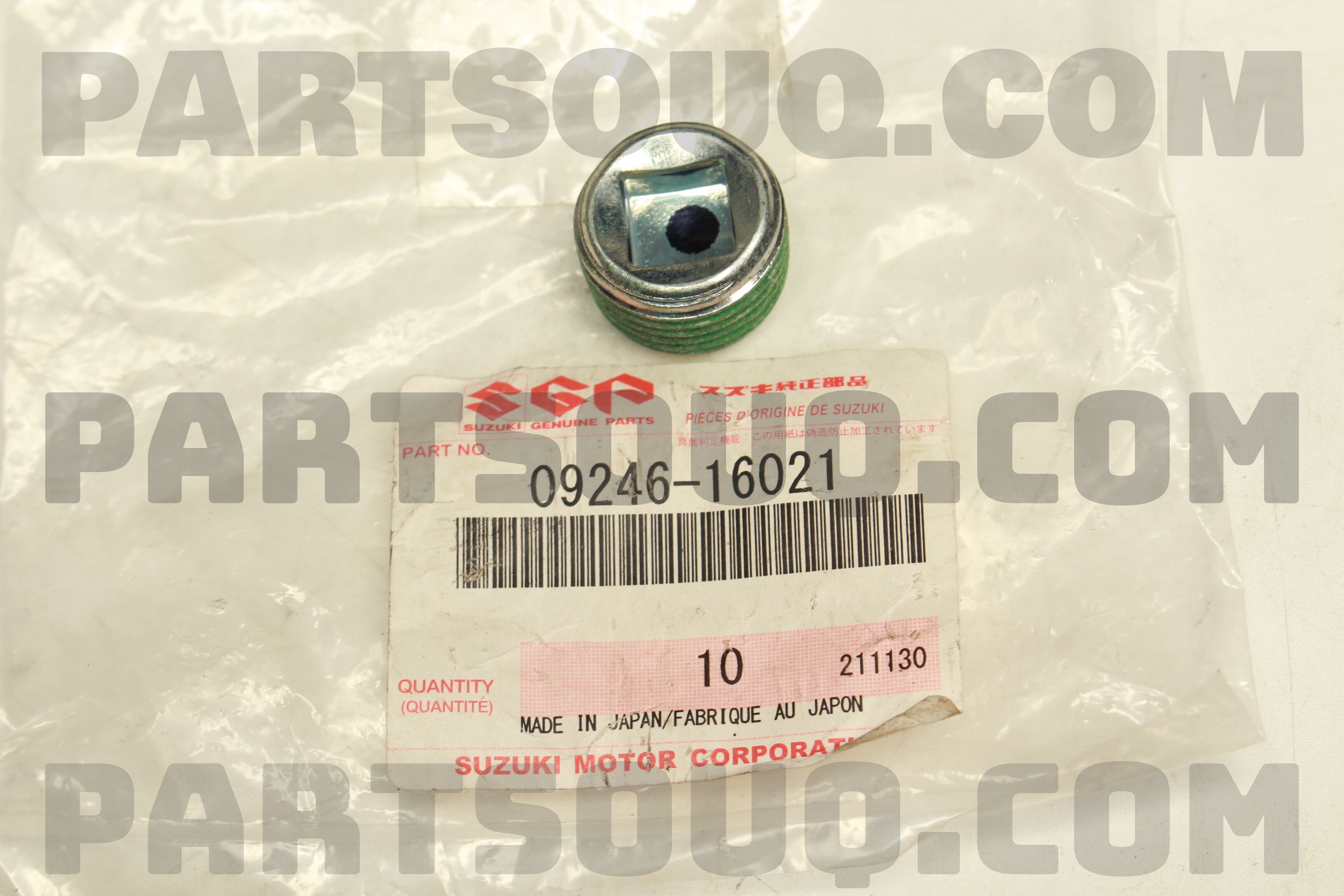 PLUG,T M OIL DRAIN 0924616021 | Suzuki Parts | PartSouq