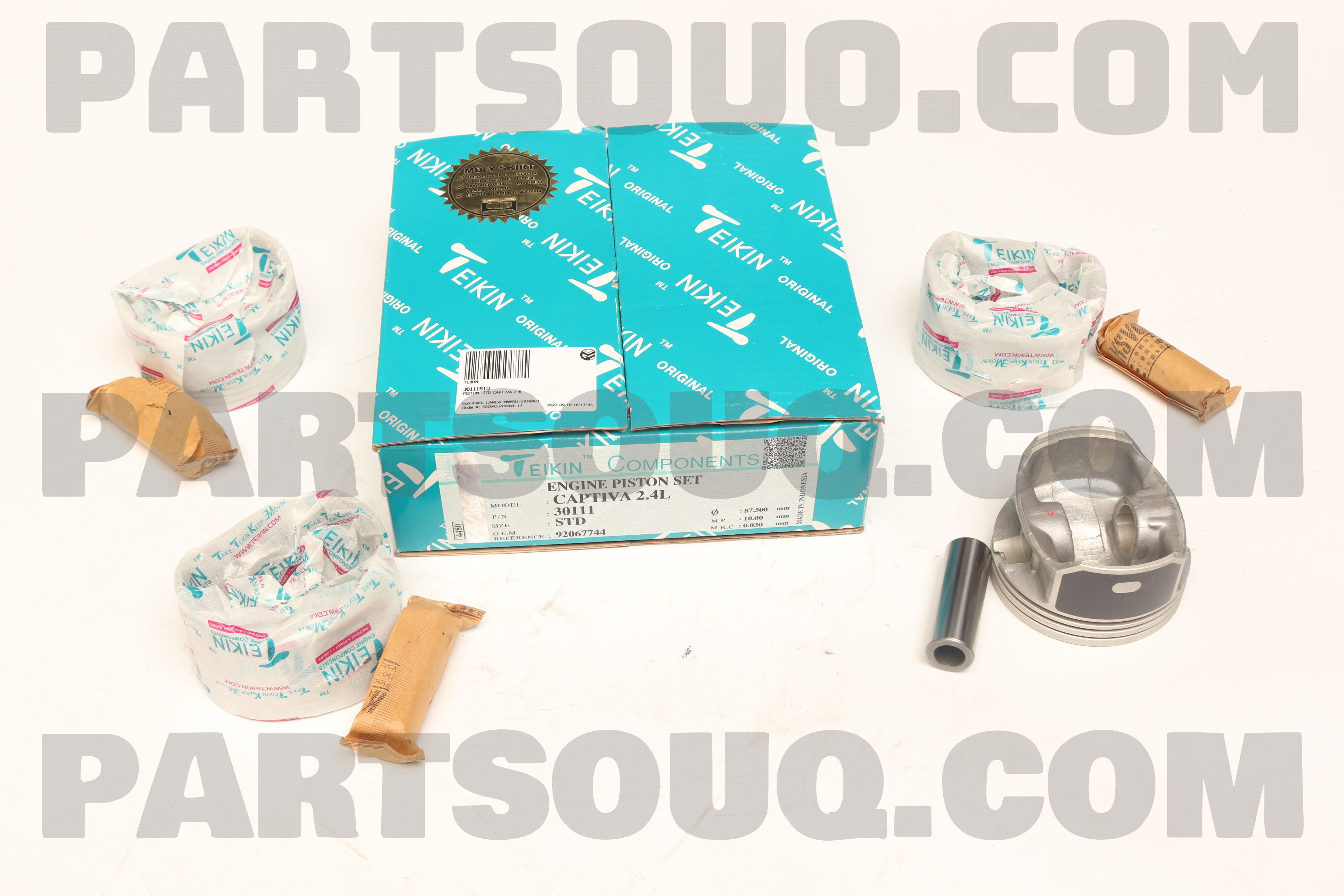 PISTON SET STD CAPTIVA 2.4L (SET OF 1) 30111STD | TEIKIN Parts | PartSouq