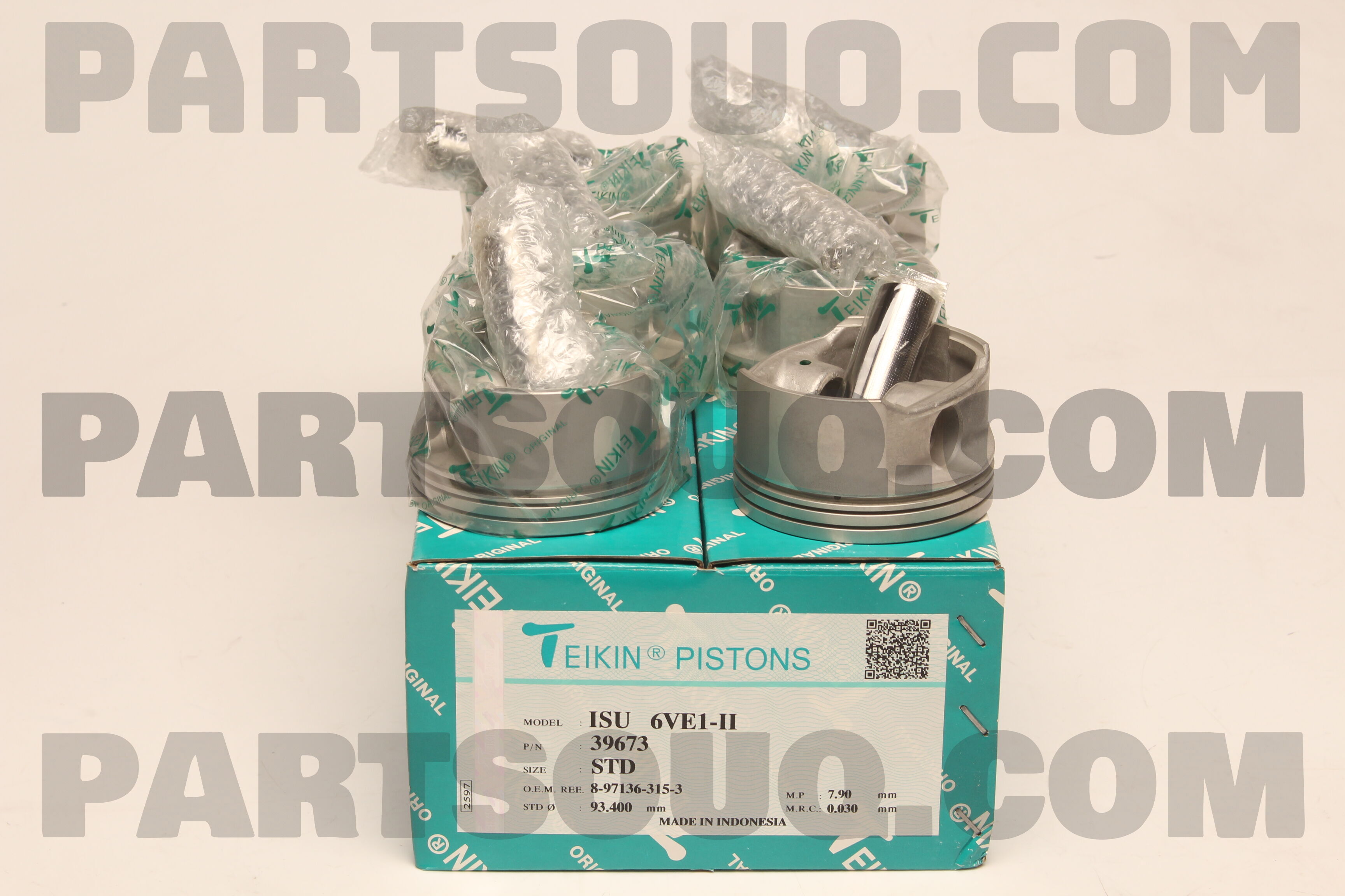 PISTON SET 6VE1II STD (SET OF 1) 39673STD | TEIKIN Parts | PartSouq