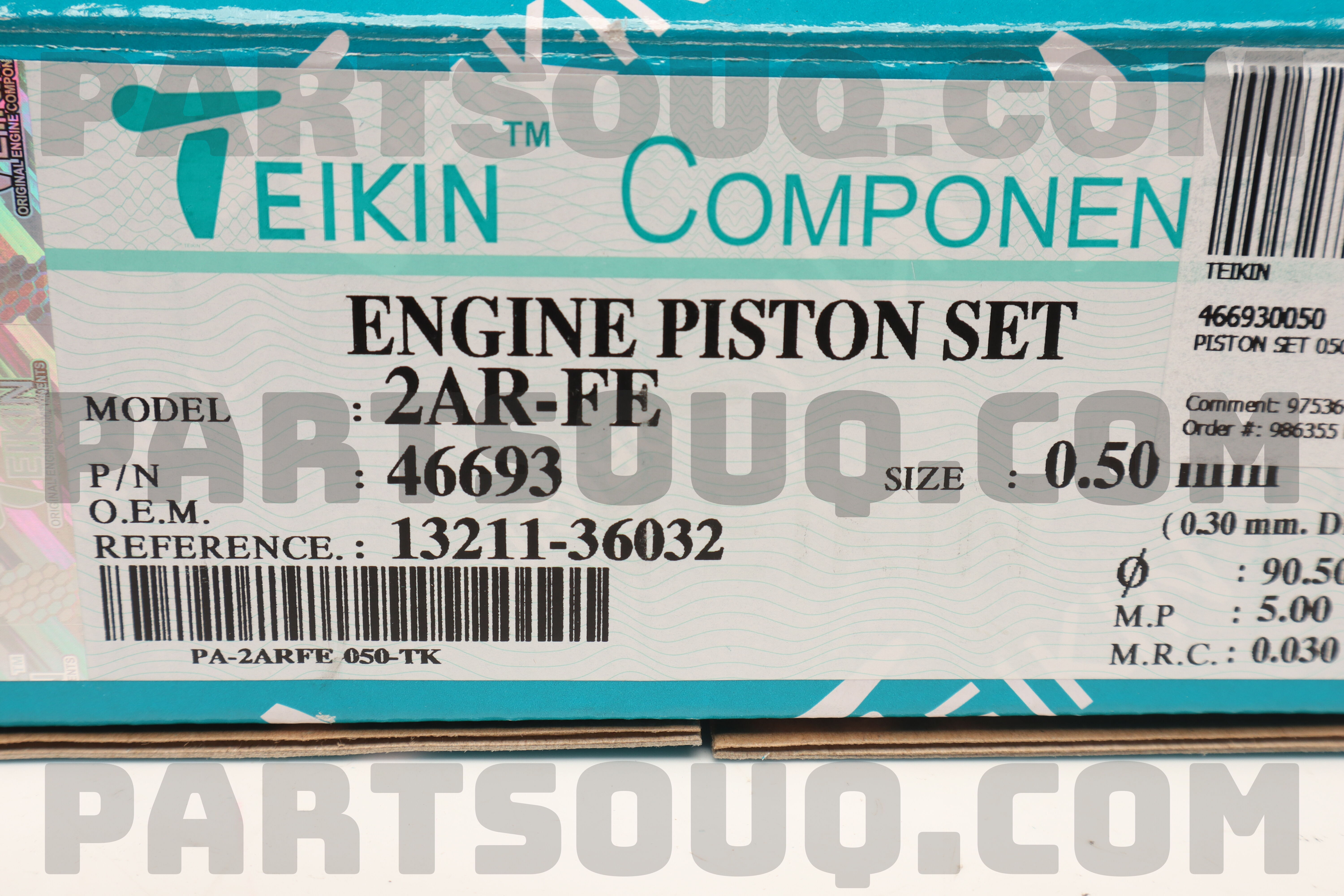 PISTON SET 050 2AR-FE 466930050 | TEIKIN Parts | PartSouq