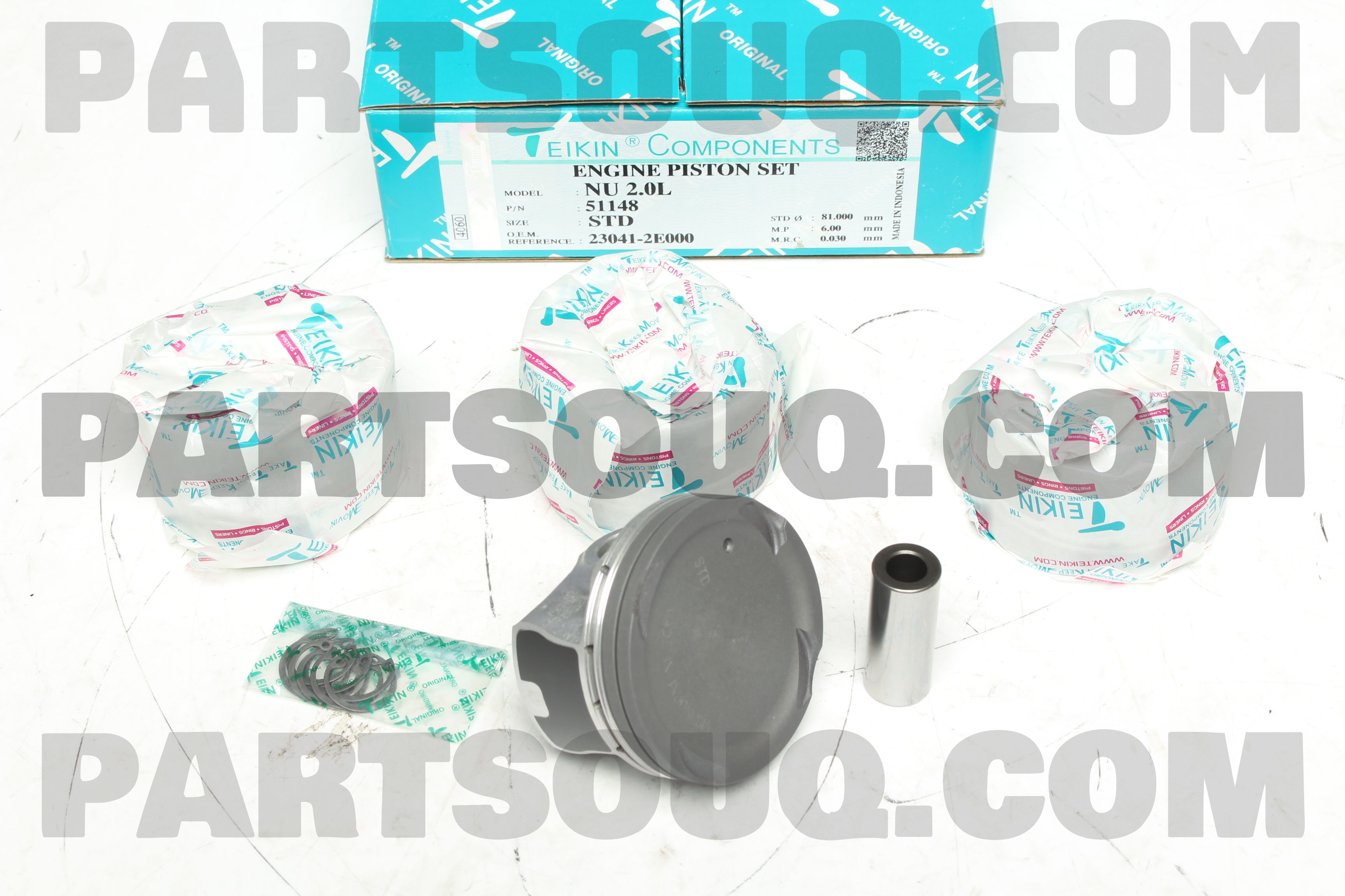 PISTON & PIN & SNAP RING ASSY 230412E000 | Hyundai / KIA Parts | PartSouq