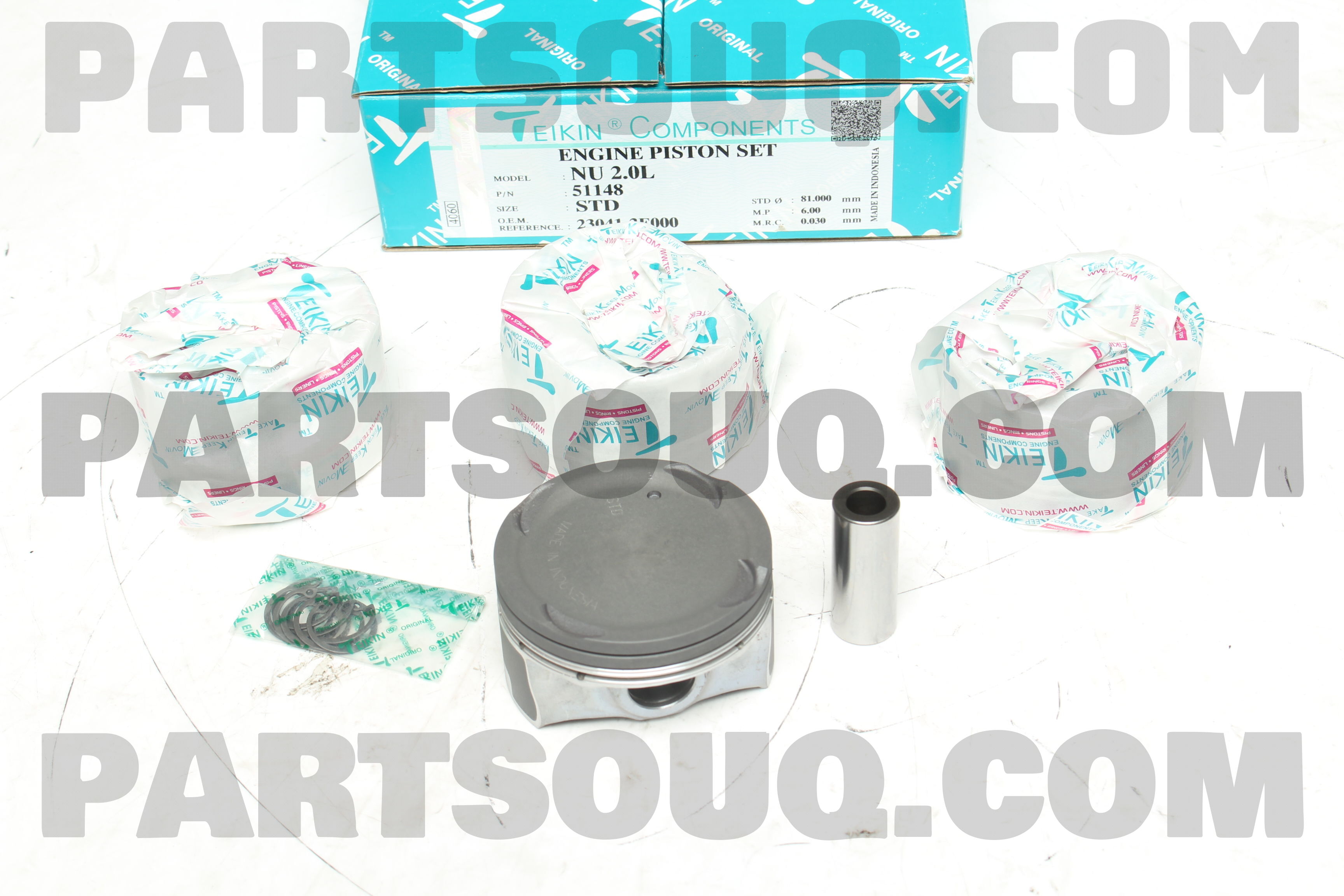 PISTON & PIN & SNAP RING ASSY 230412E000 | Hyundai / KIA Parts | PartSouq