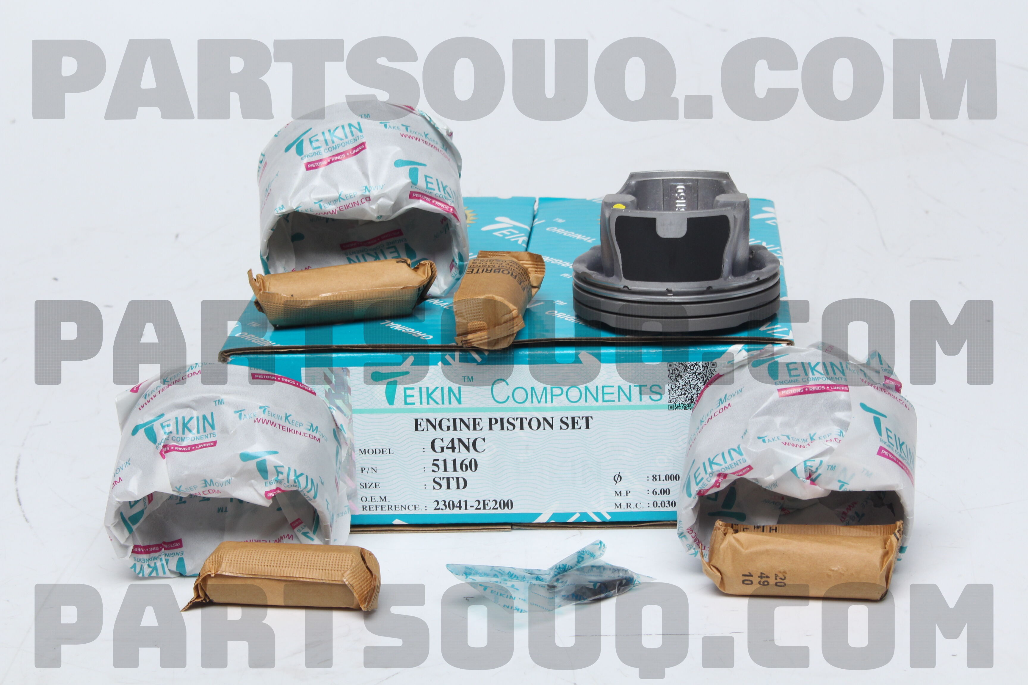 PISTON SET STD G4NC (SET OF 1) 51160STD | TEIKIN Parts | PartSouq