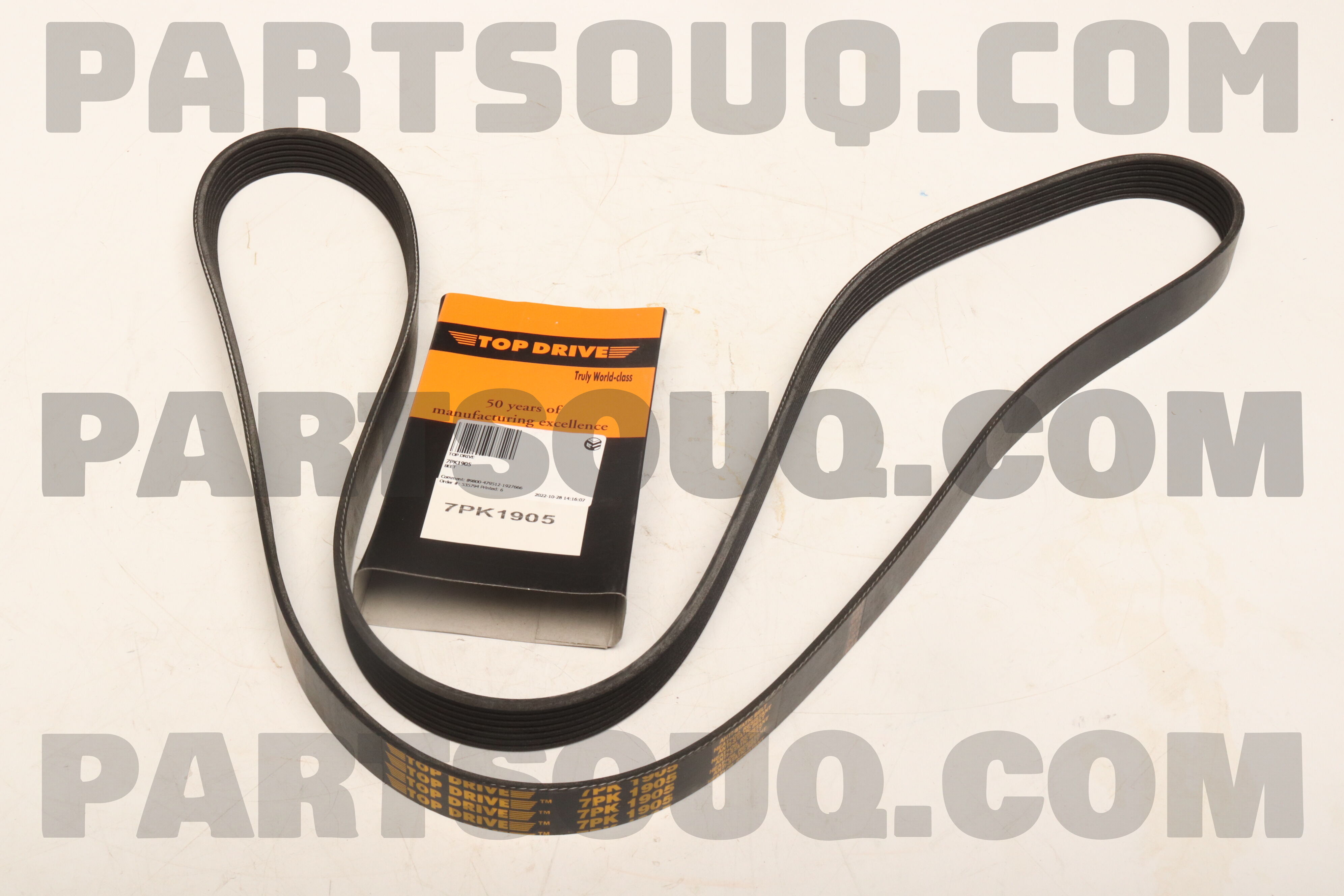 FAN BELT TO 7PK1905 CAMRY 2006- AISIN BELT AVB7PK1905 | AISIN Parts ...