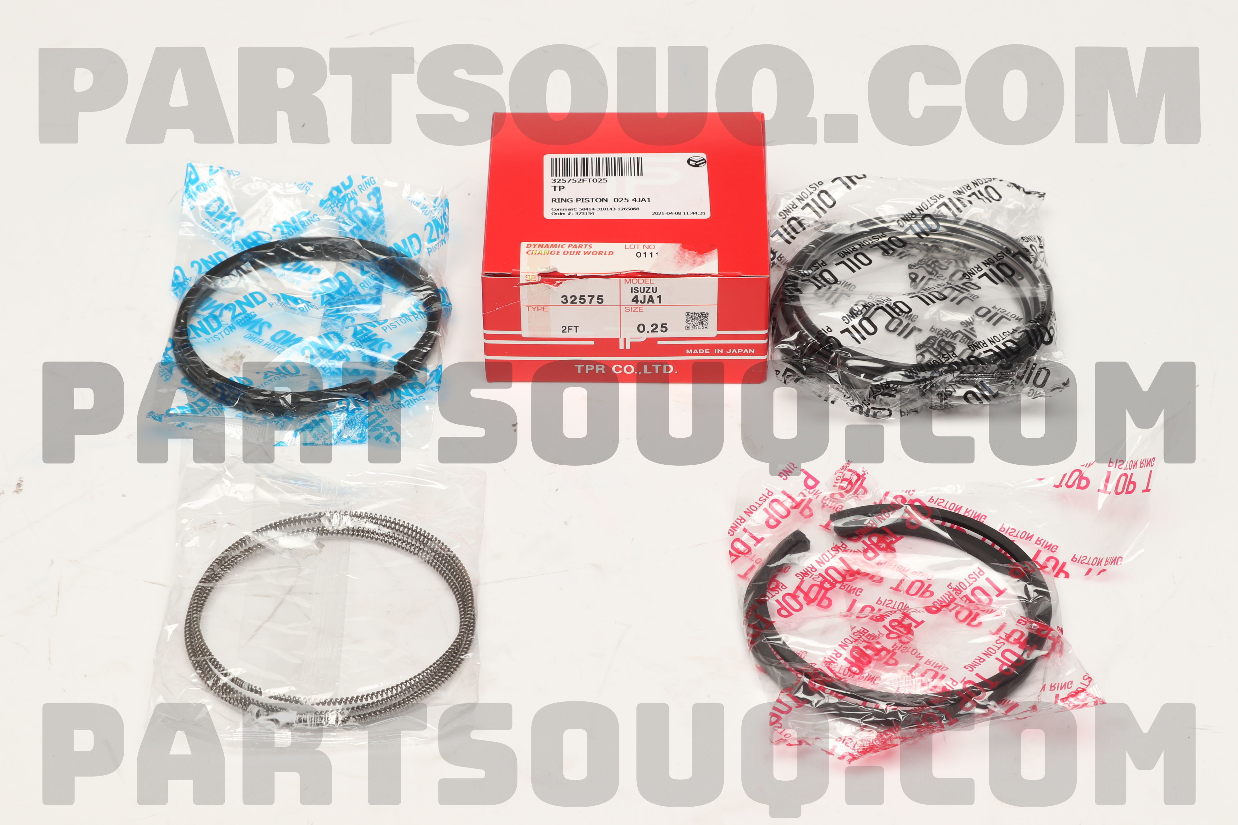 PISTON RING 32575-2FT IS 4JA1,4JB1 TRUCK 198601-198905 TP TP4JA125 | TP ...