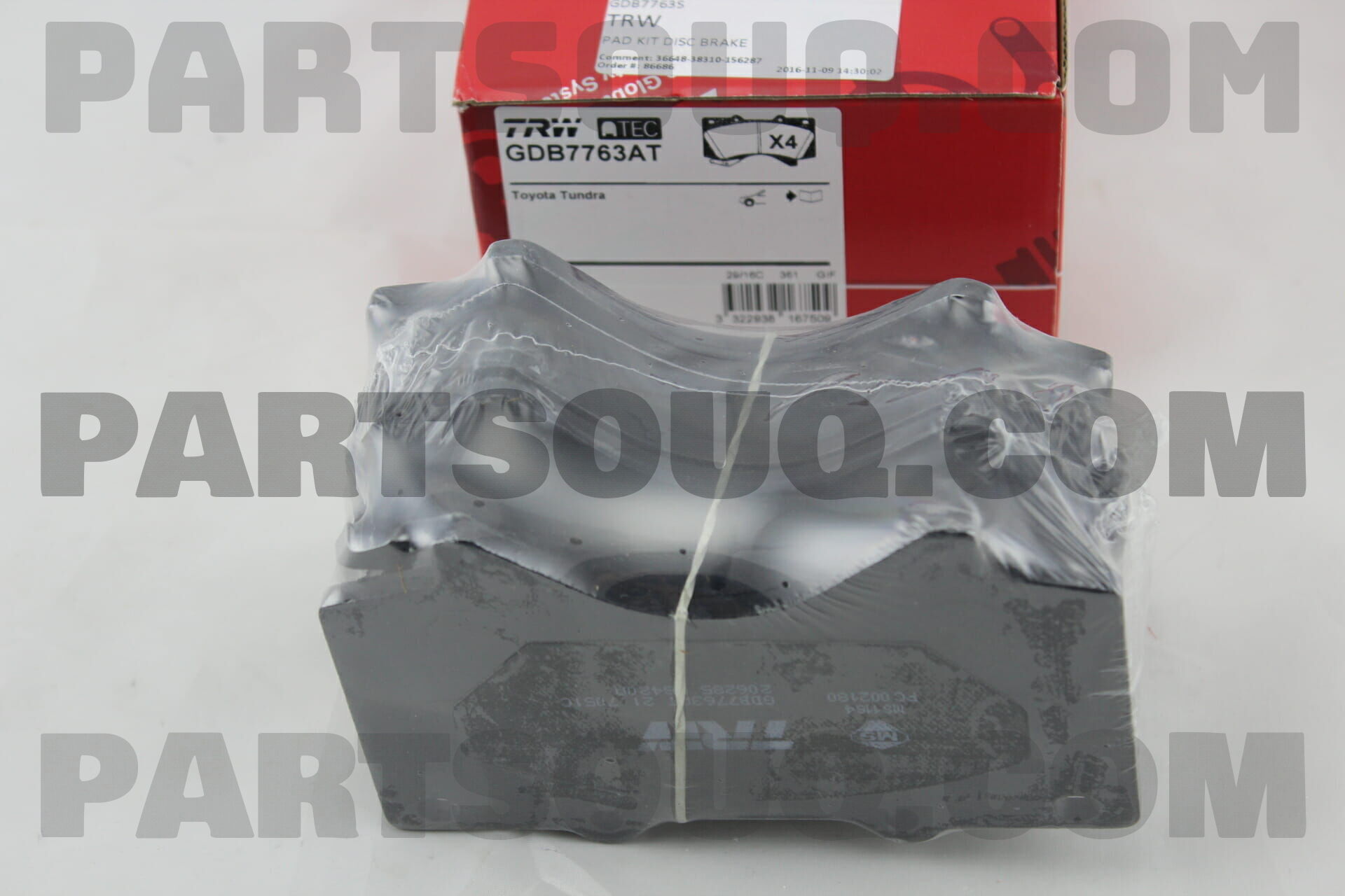 PAD KIT DISC BRAKE GDB7763S | TRW Parts | PartSouq