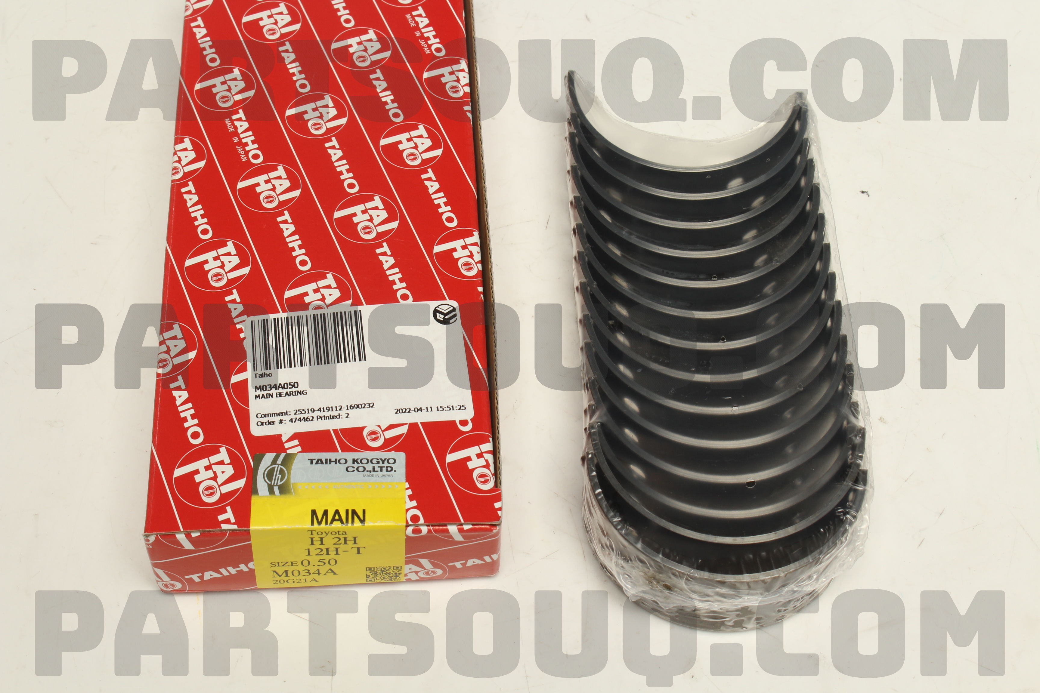 MAIN BEARING 050-2H M034A50 | Taiho Parts | PartSouq