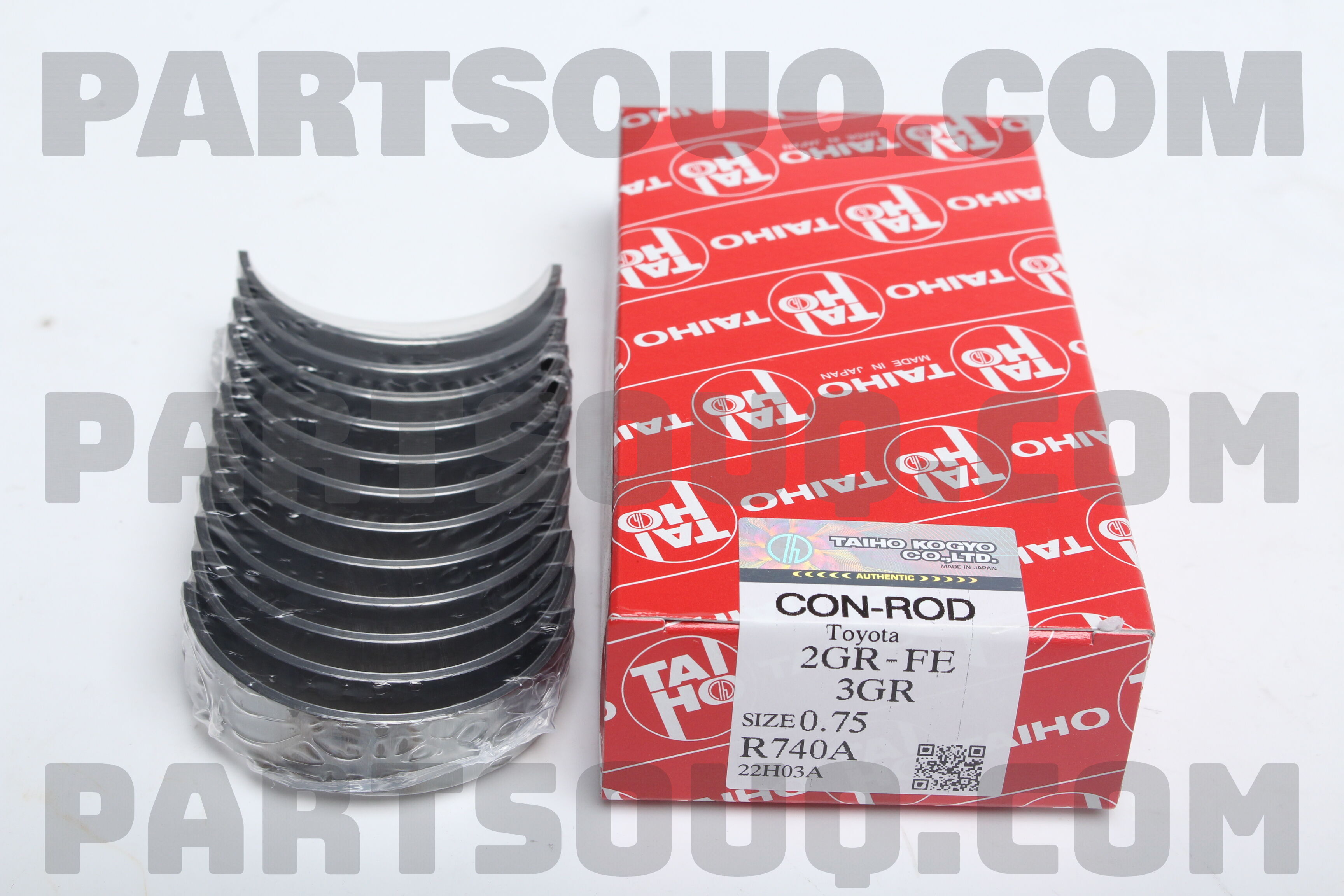CONNECTING ROD BEARING TO 2GR-FE,3GR CROWN 200501- TAIHO R740A75 ...