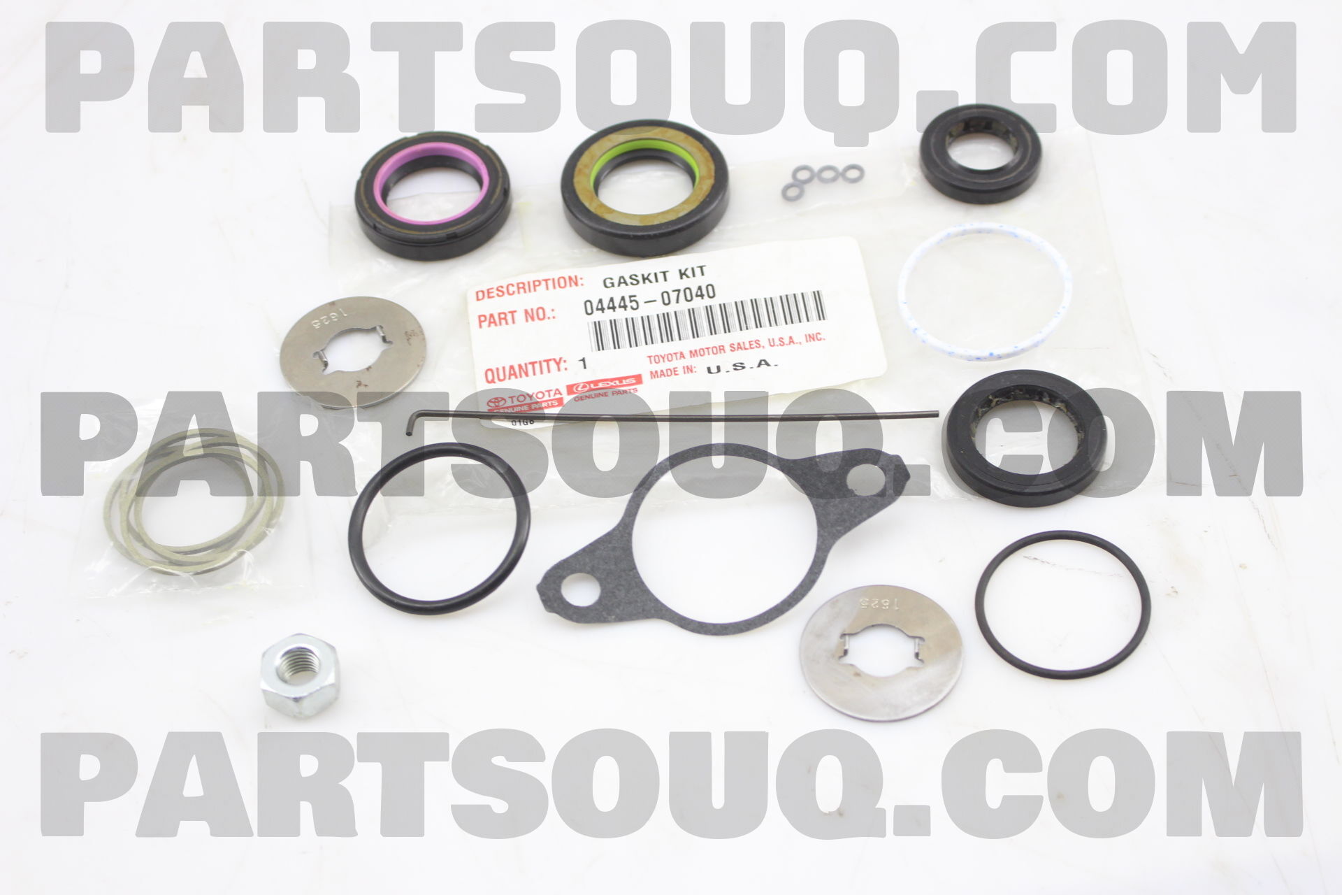 GASKET KIT, POWER STEERING GEAR(FOR RACK & PINION) 0444507040 | Toyota ...