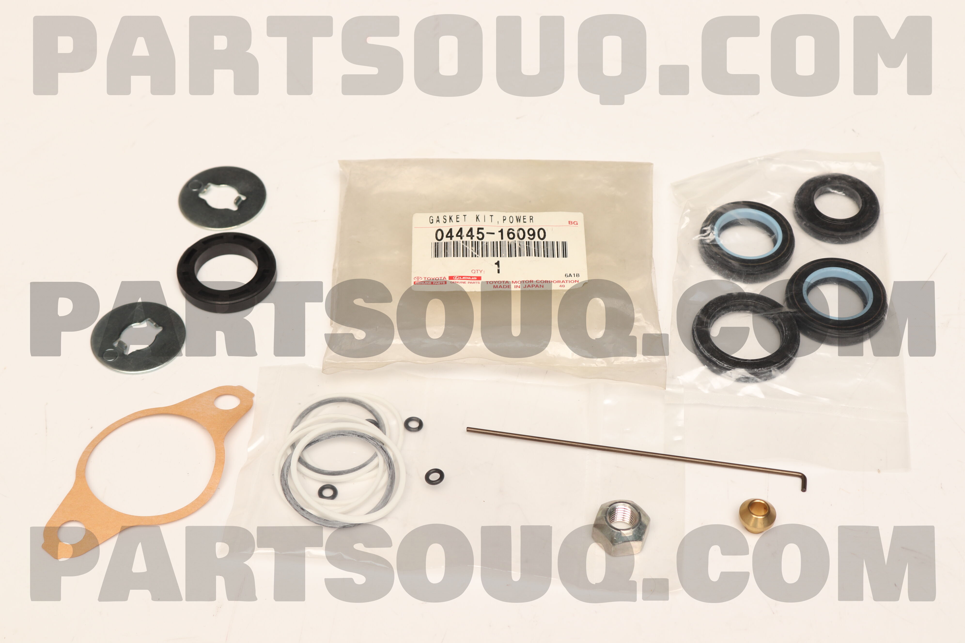 GASKET KIT, POWER STEERING GEAR(FOR RACK & PINION) 0444516090 | Toyota ...