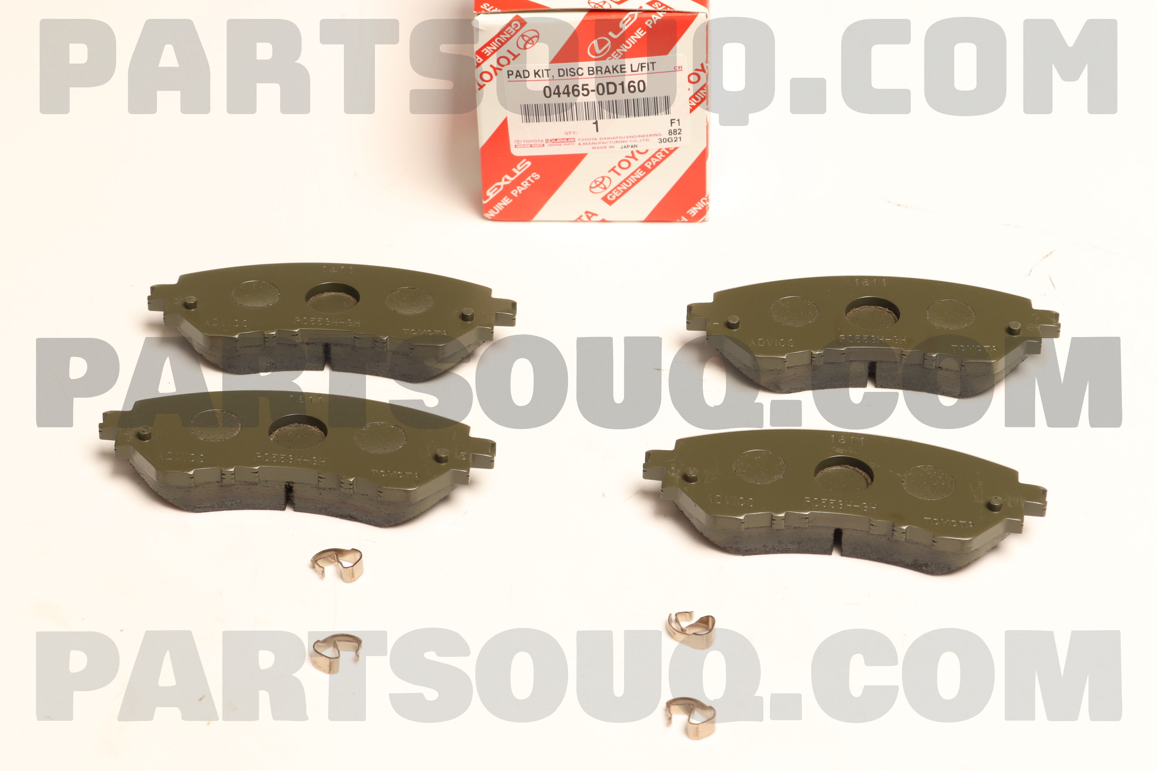 PAD KIT, DISC BRAKE, FRONT 044650D160 | Toyota Parts | PartSouq