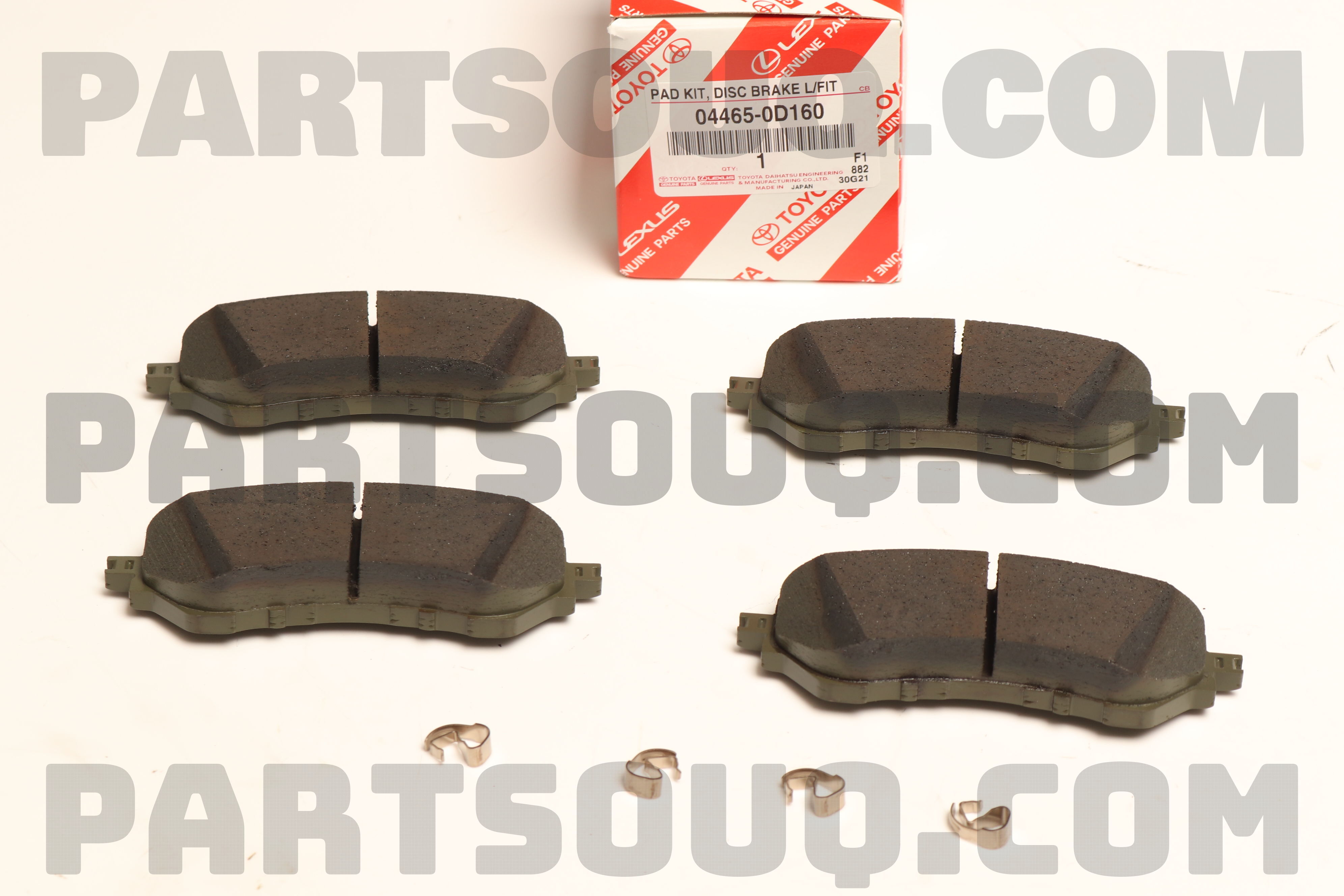 PAD KIT, DISC BRAKE, FRONT 044650D160 | Toyota Parts | PartSouq