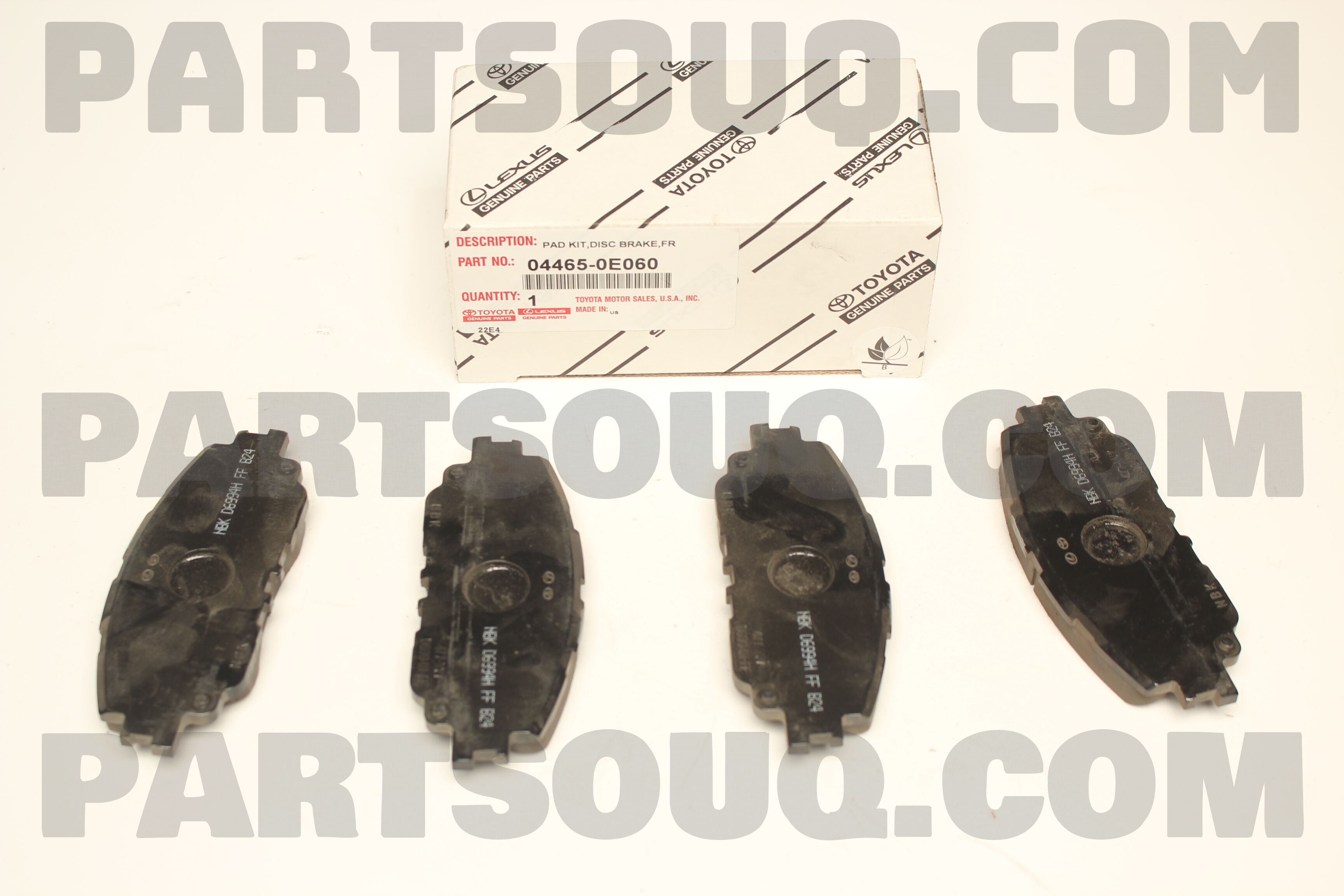 PAD KIT, DISC BRAKE, FRONT 0101GSV70F | FEBEST Parts | PartSouq