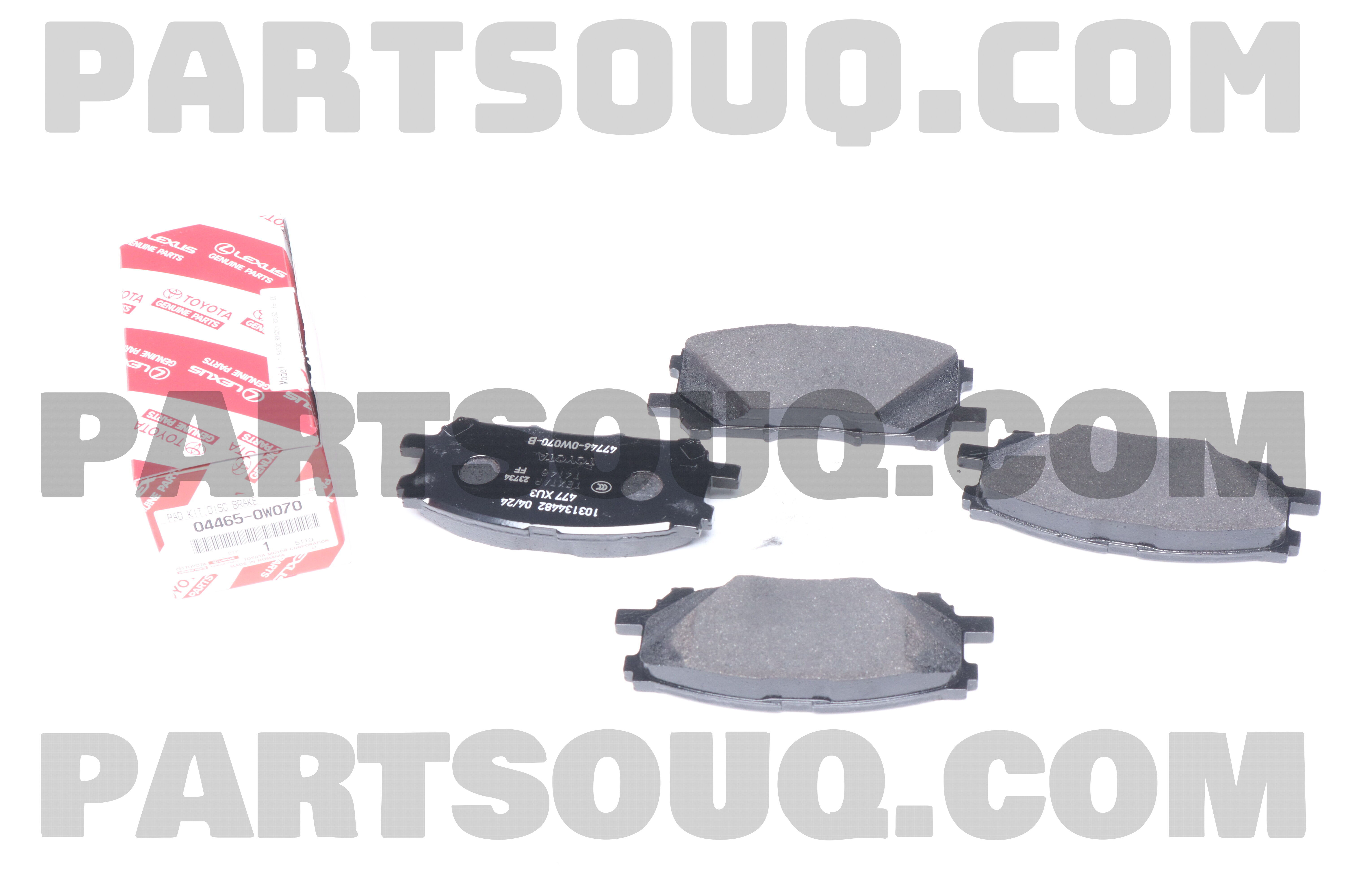 PAD KIT, DISC BRAKE, FRONT 044650W070 | Toyota Parts | PartSouq