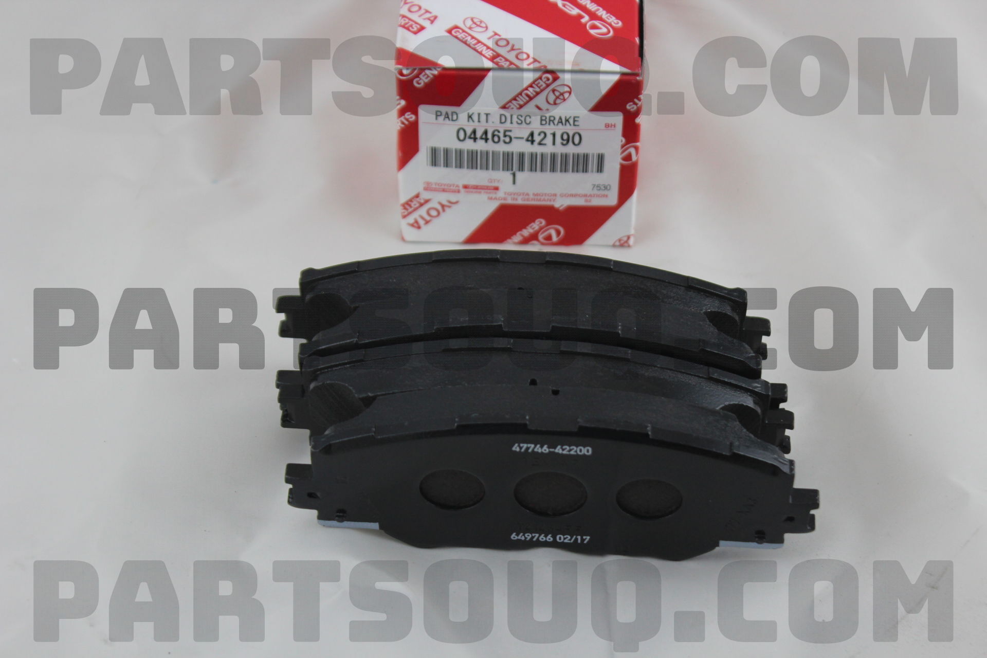 PAD KIT, DISC BRAKE, FRONT 0446542190 | Toyota Parts | PartSouq