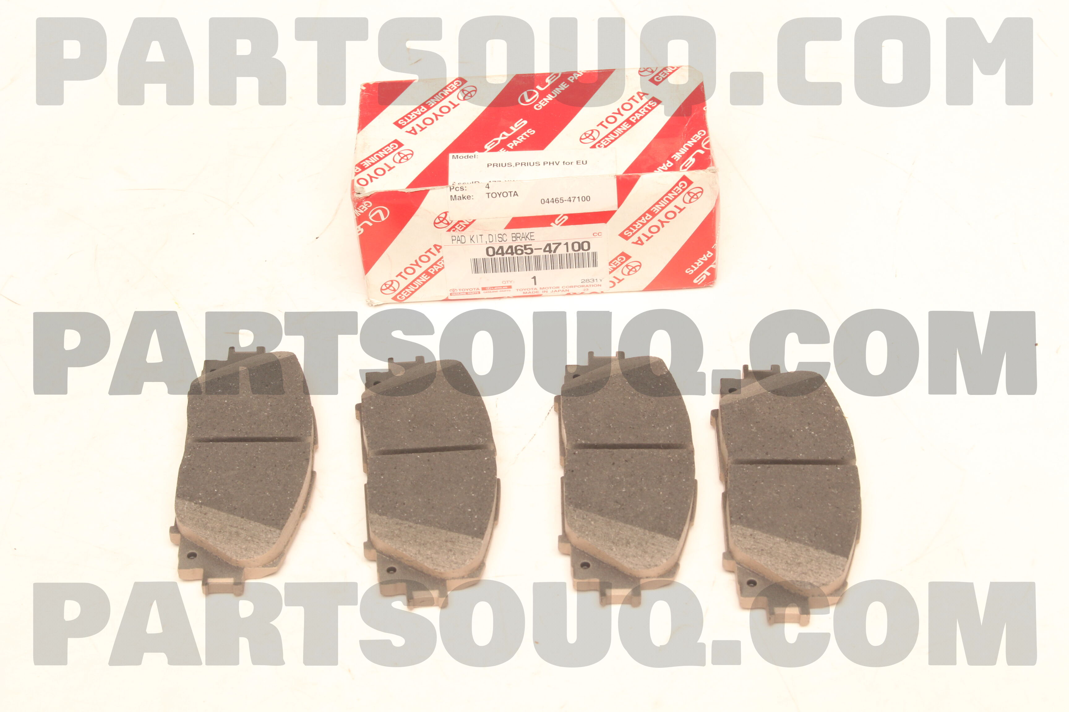 PAD KIT, DISC BRAKE 0446547100 | Toyota Parts | PartSouq