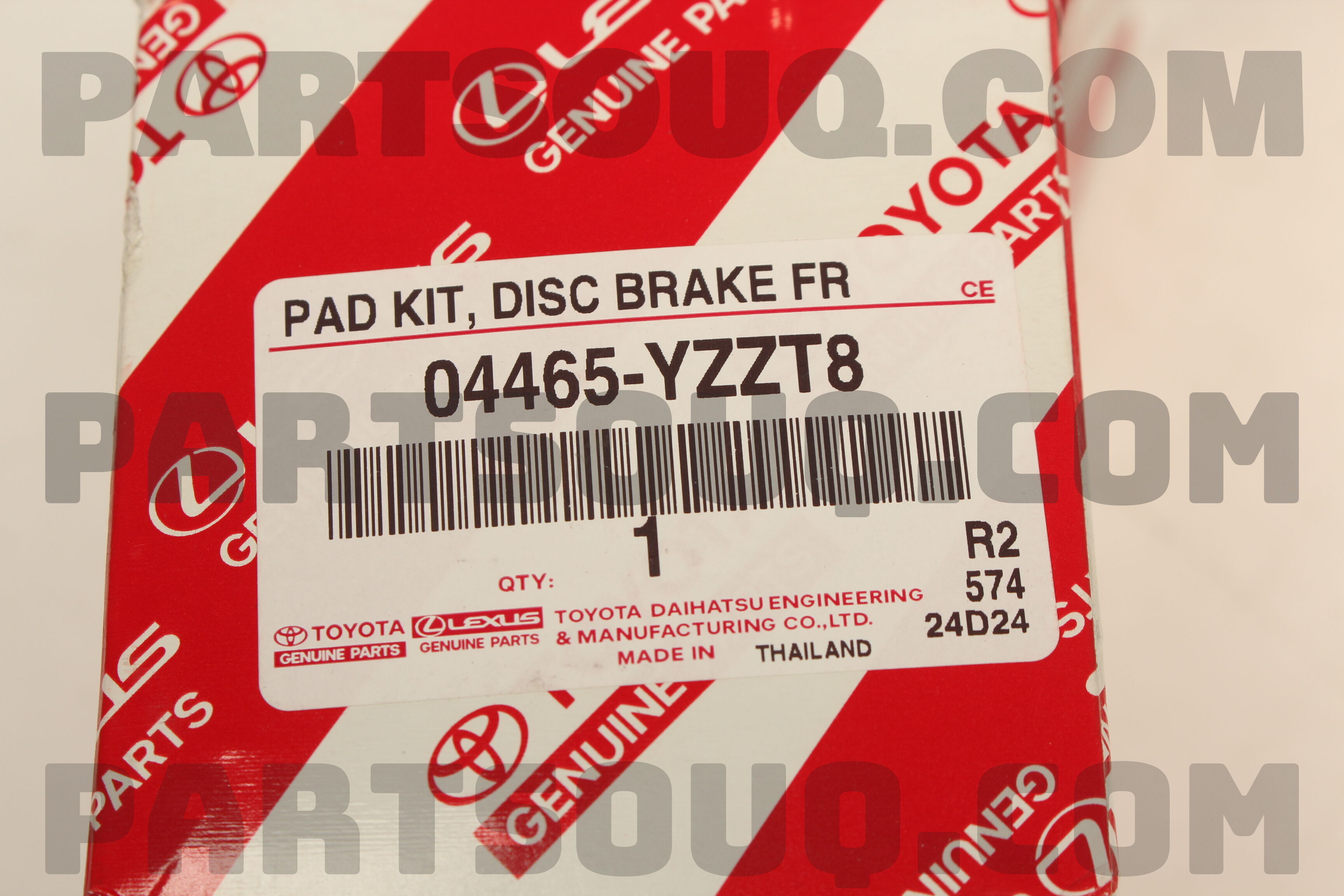 PAD KIT, DISC BRAKE 04465YZZT8 | Toyota Parts | PartSouq