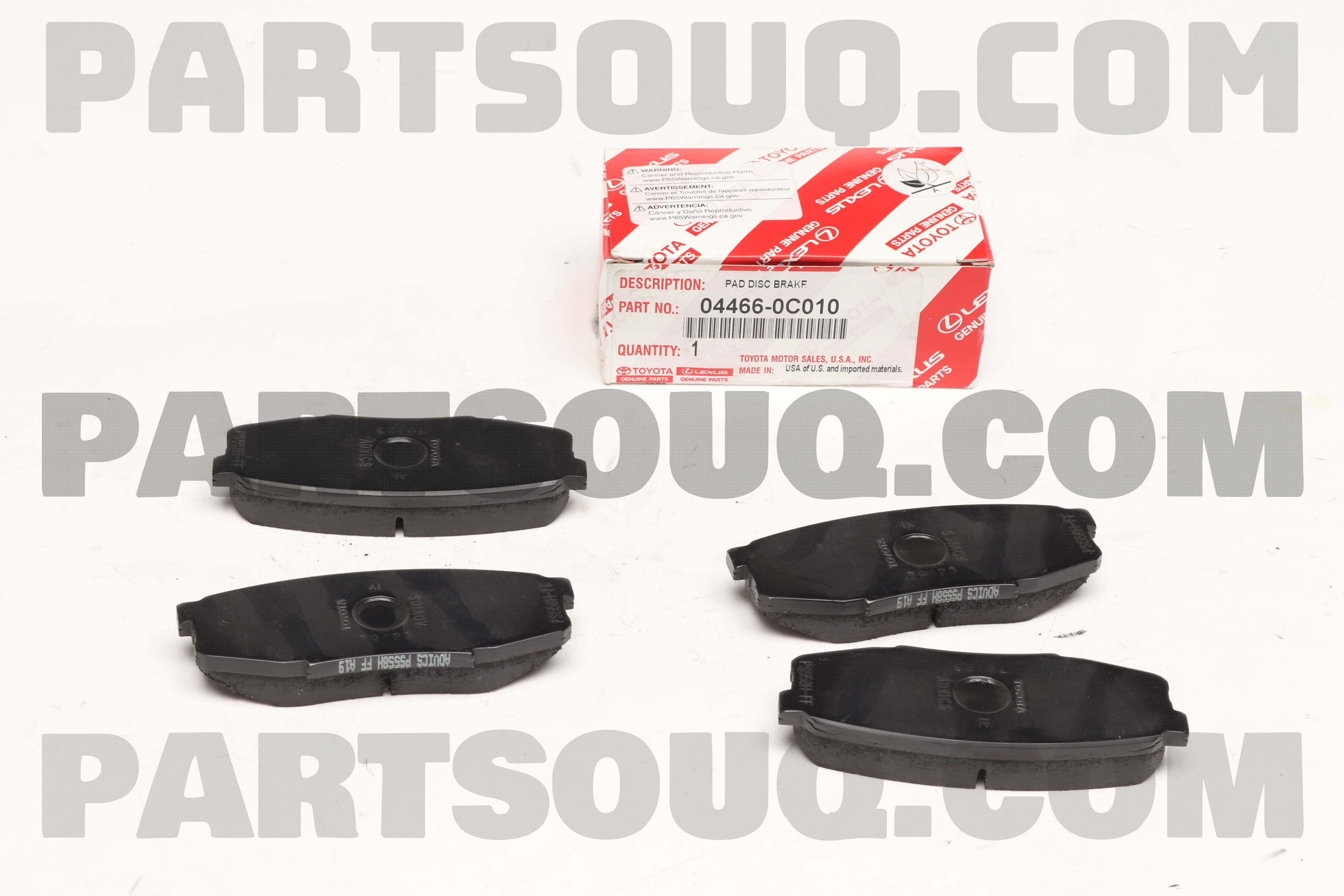 PAD KIT, DISC BRAKE, REAR 044660C010 | Toyota Parts | PartSouq