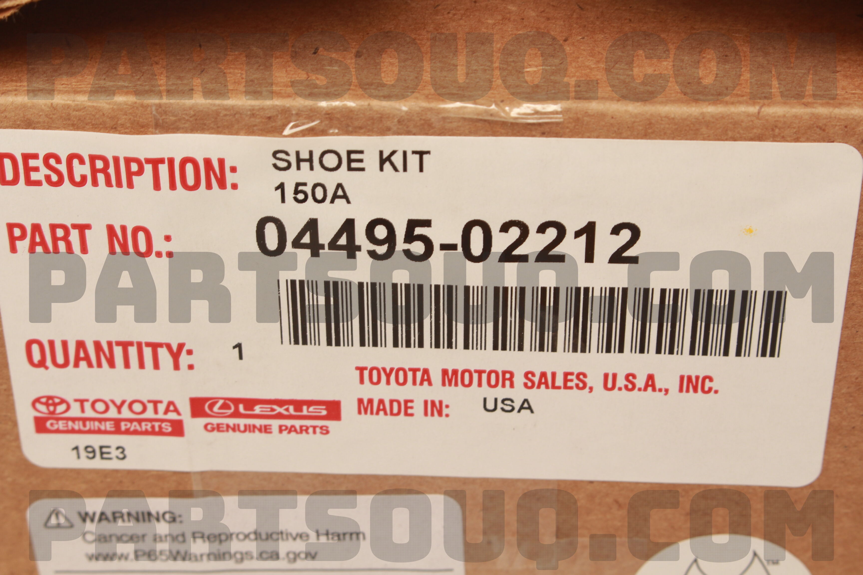 SHOE KIT BRAKE RR 0449502212 | Toyota Parts | PartSouq