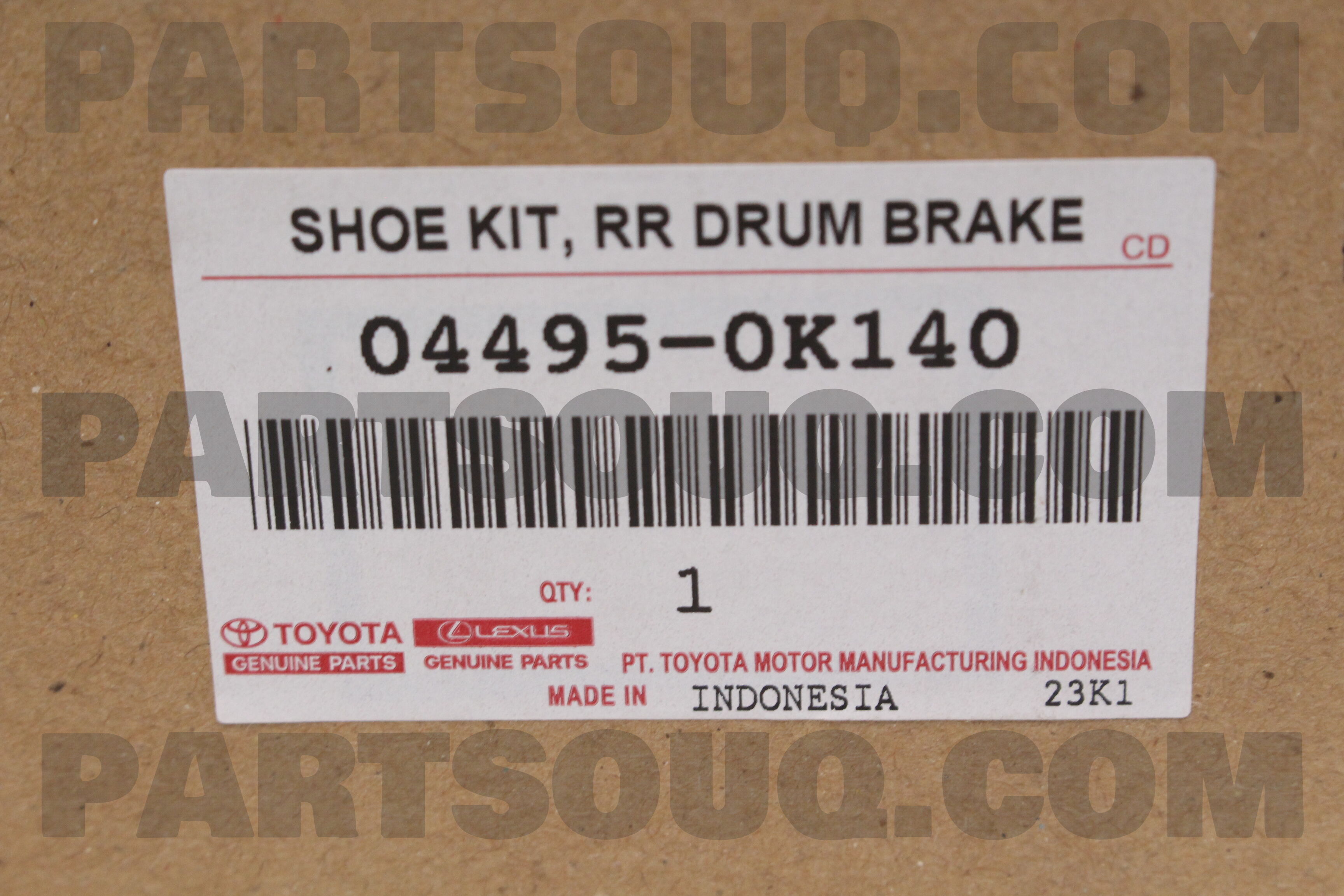 BRAKE SHOE REAR TO 04495-0K140/FN-2402/ MS90248 HILUX 2015- ADVICS ...